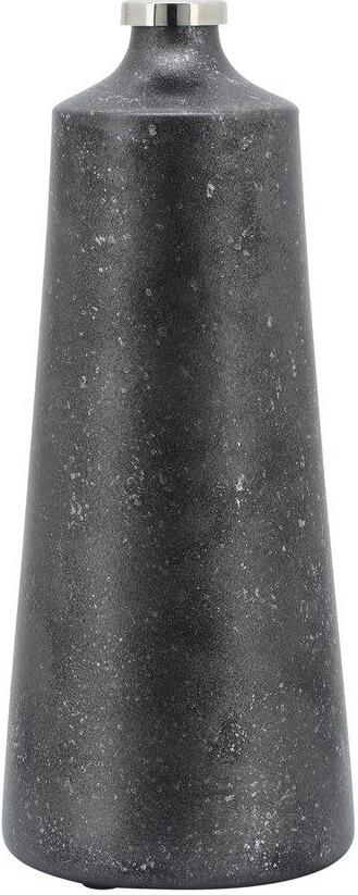 Glass 18 Inch Vase With Ring In Black by Sagebrook | 1StopBedrooms