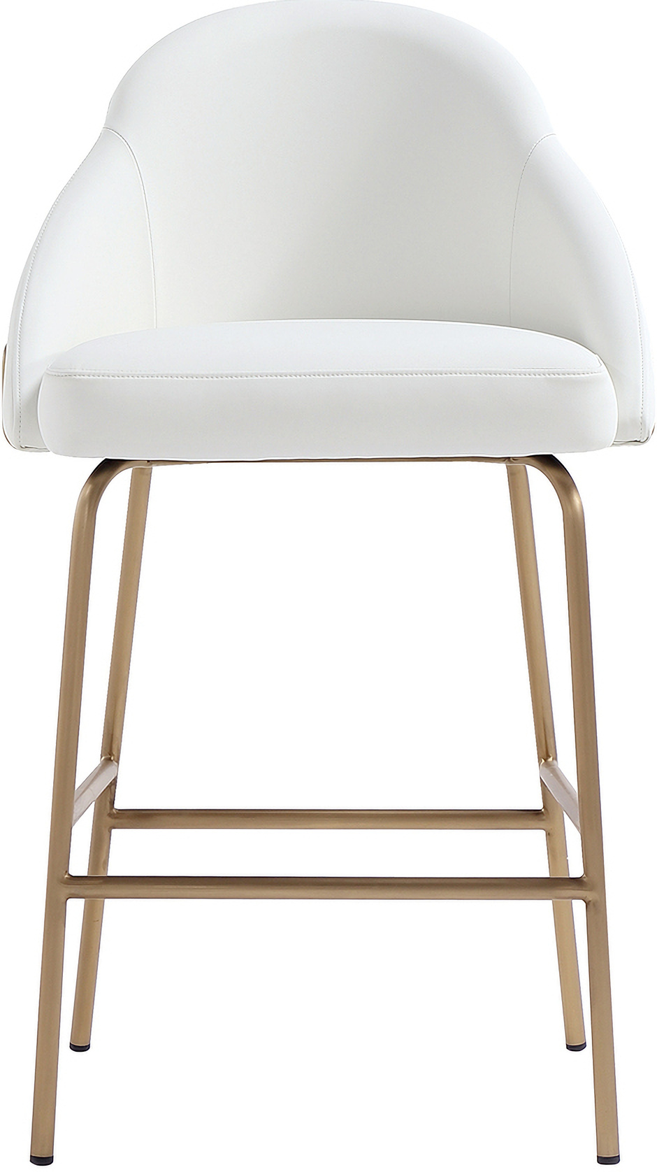 Gracie Counter Stool In White and Gold by Manhattan Comfort | 1StopBedrooms