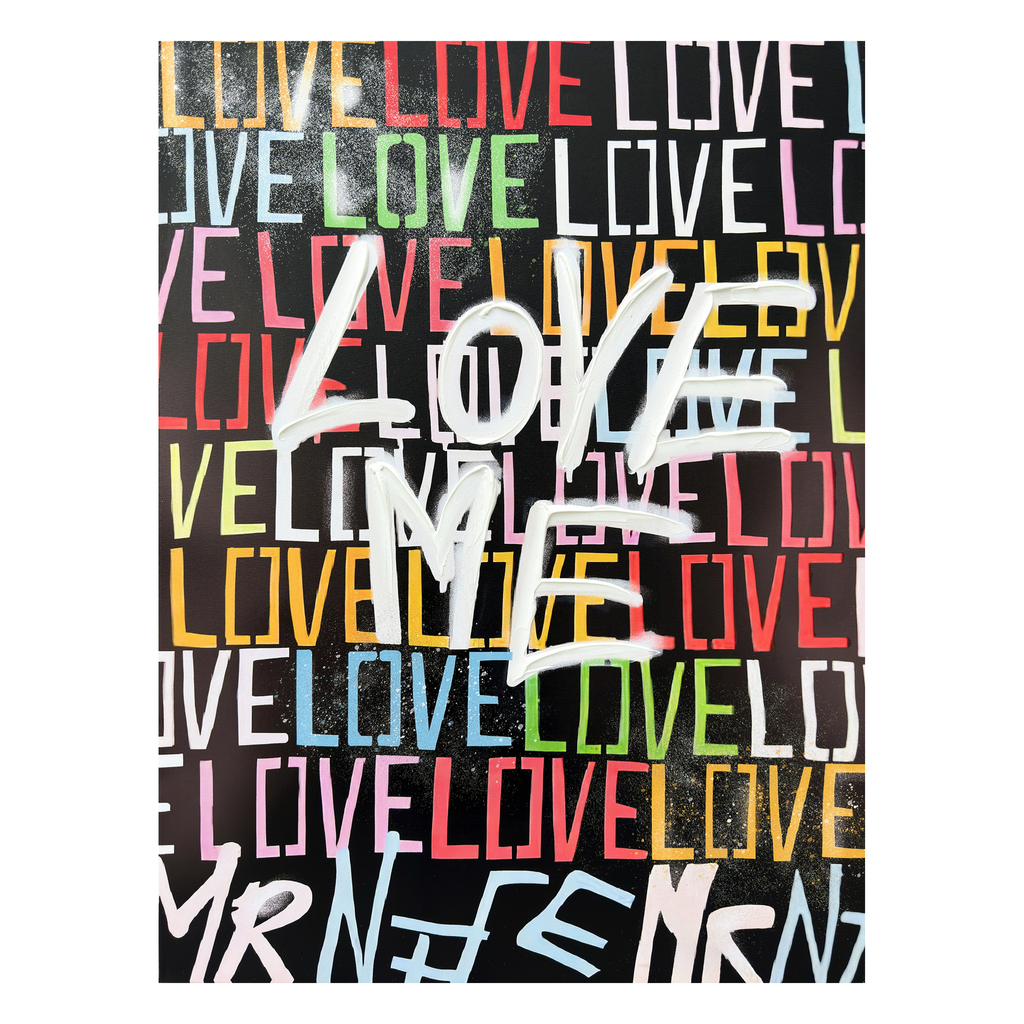 Graffiti LOVE Burst Canvas Wall Art In Multi by Classy Living ...