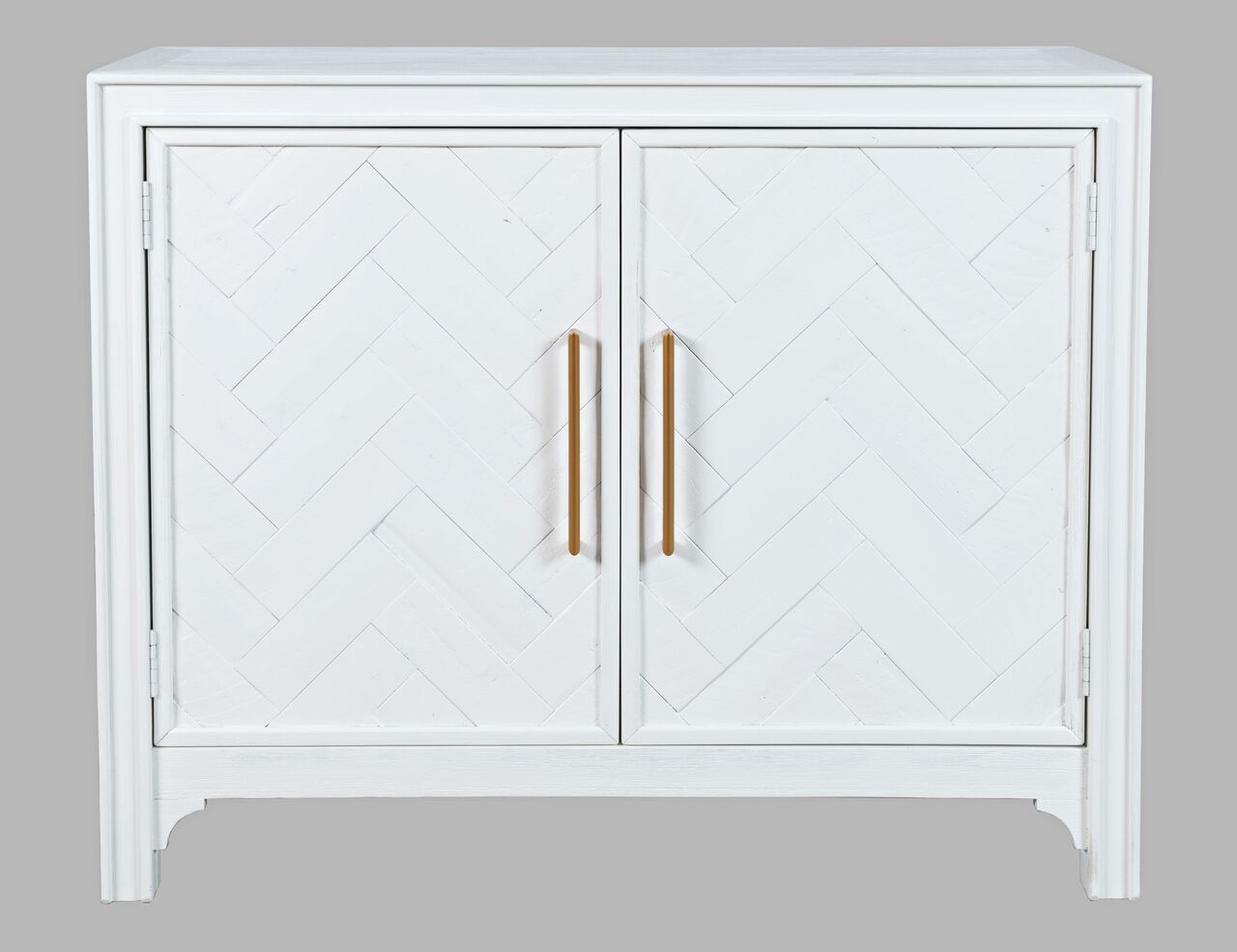 Gramercy Chevron 40 Inch 2 Door Accent Chest In Blanc by Jofran ...