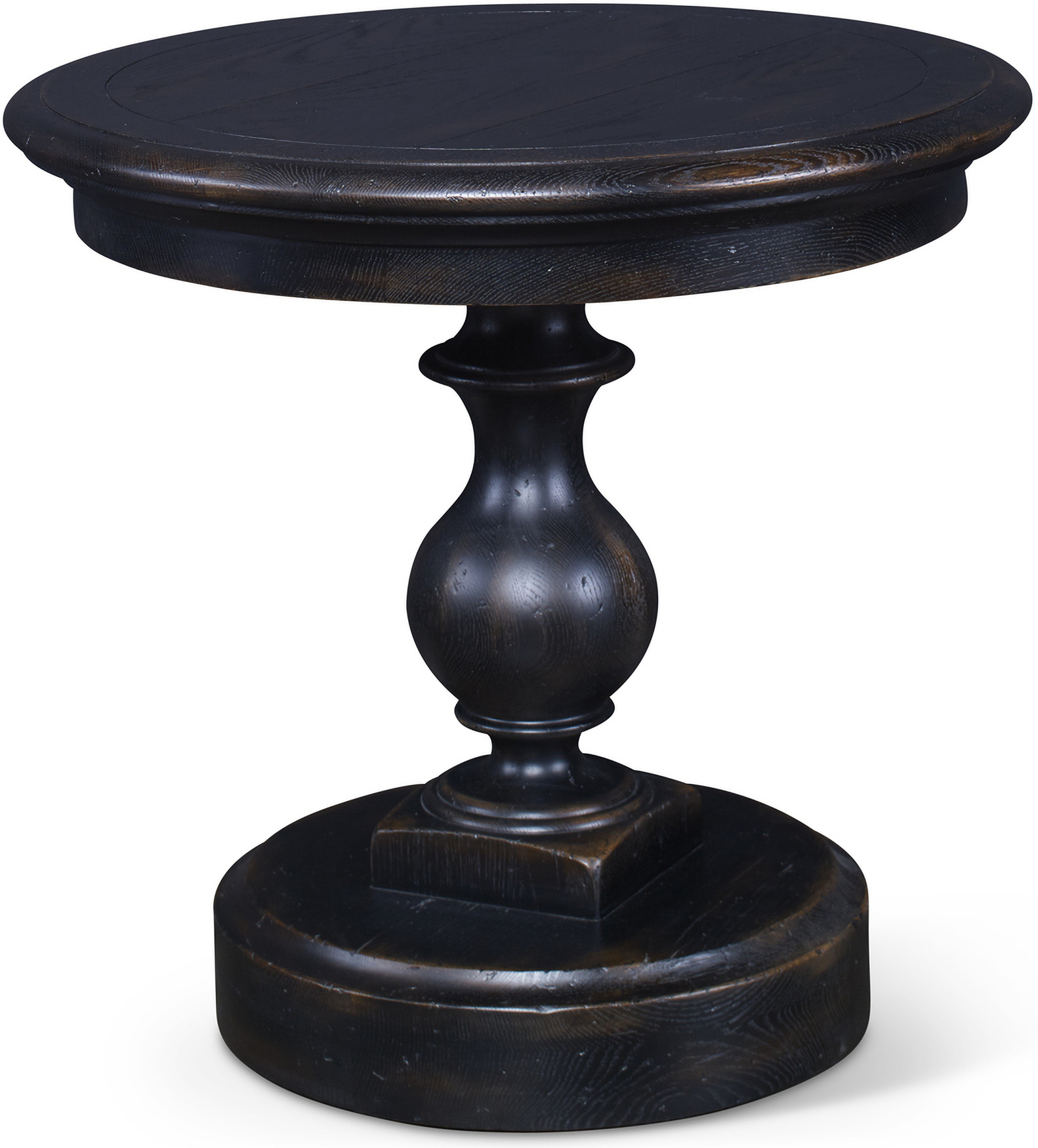 Grand Oak Side Table In Dark Rustic by Century Furniture | 1StopBedrooms
