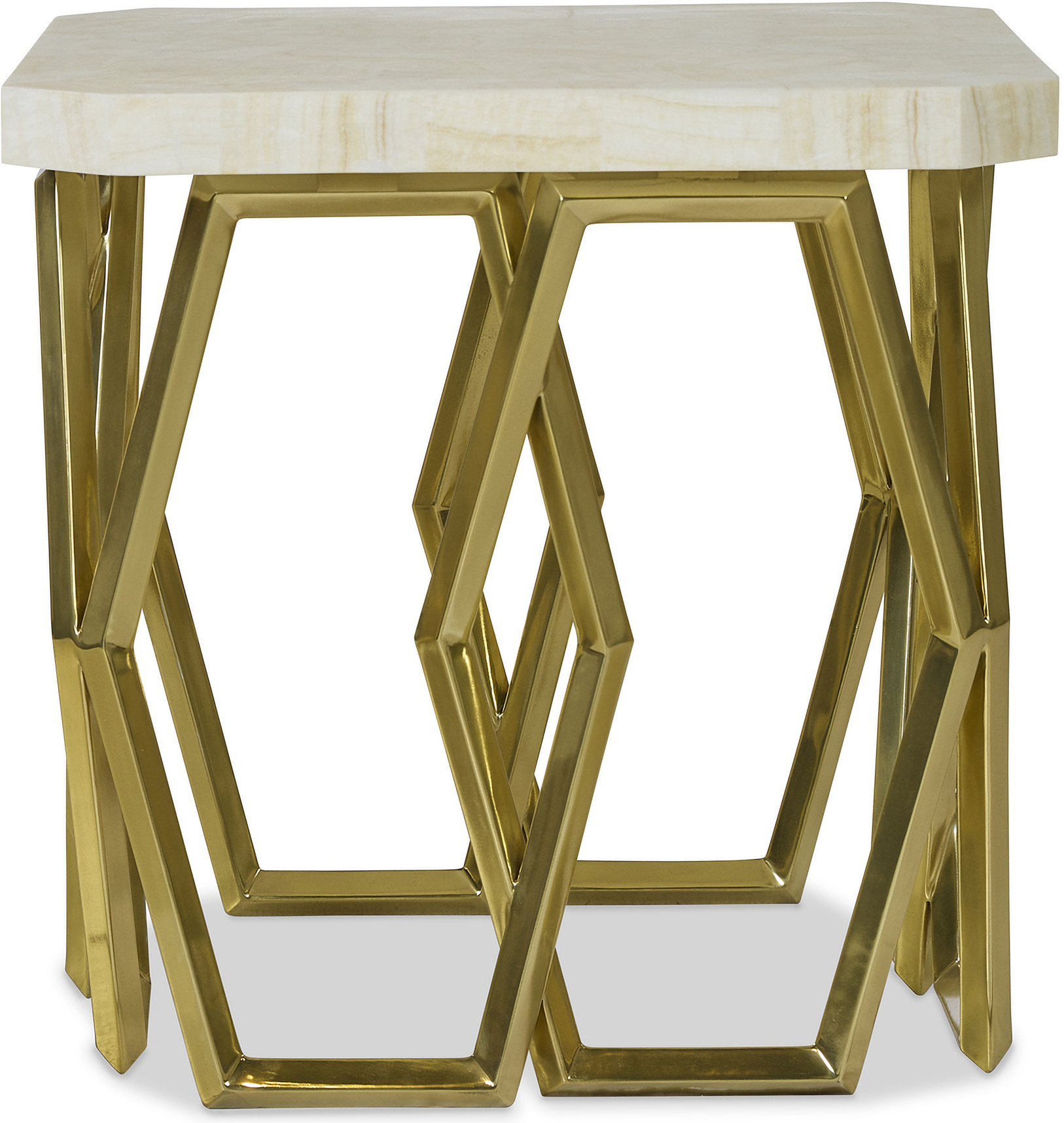 Grand Tour Furniture Devon Side Table In Gold by Century Furniture ...
