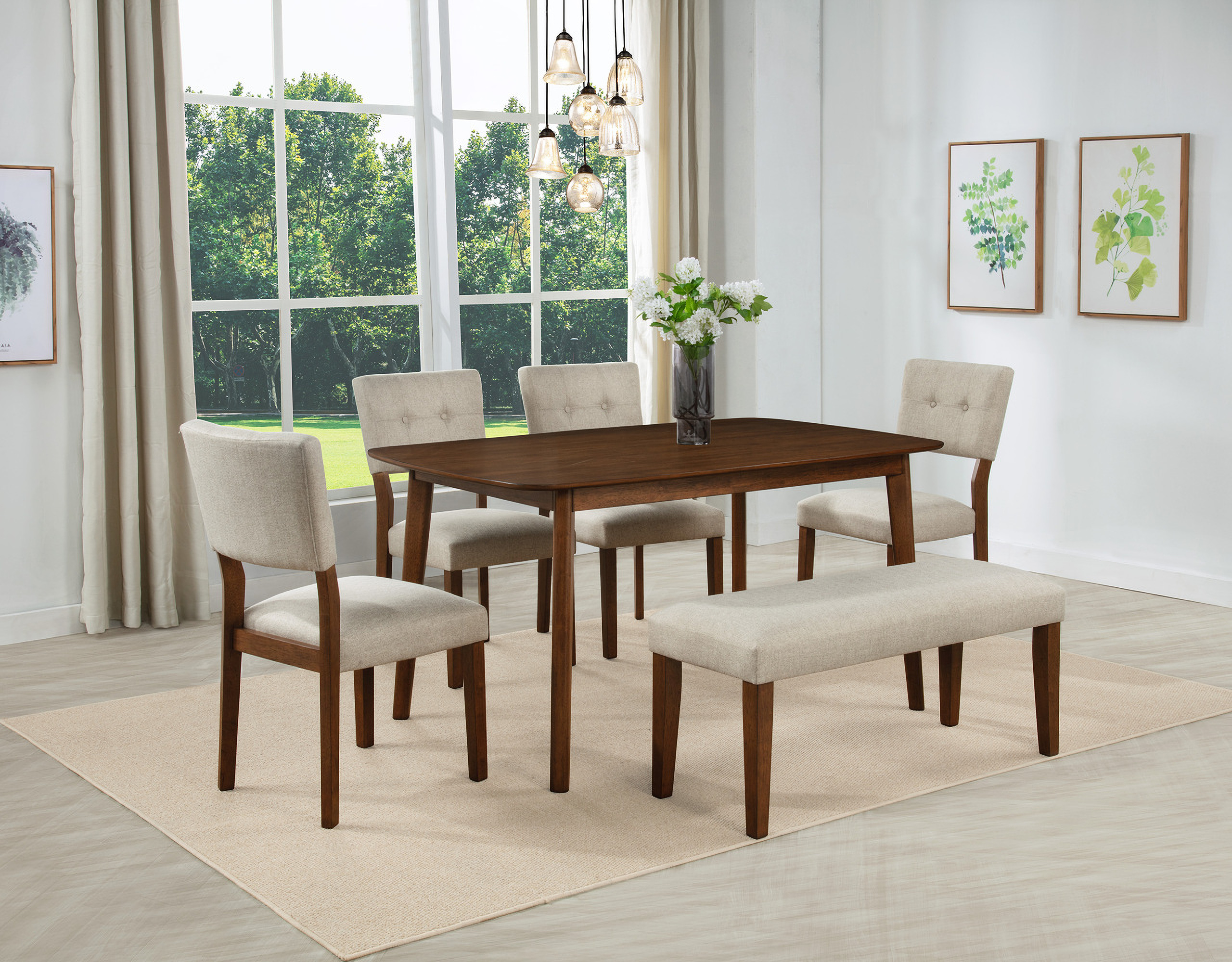 Gregory Dining Room Set In Brown by Crown Mark | 1StopBedrooms