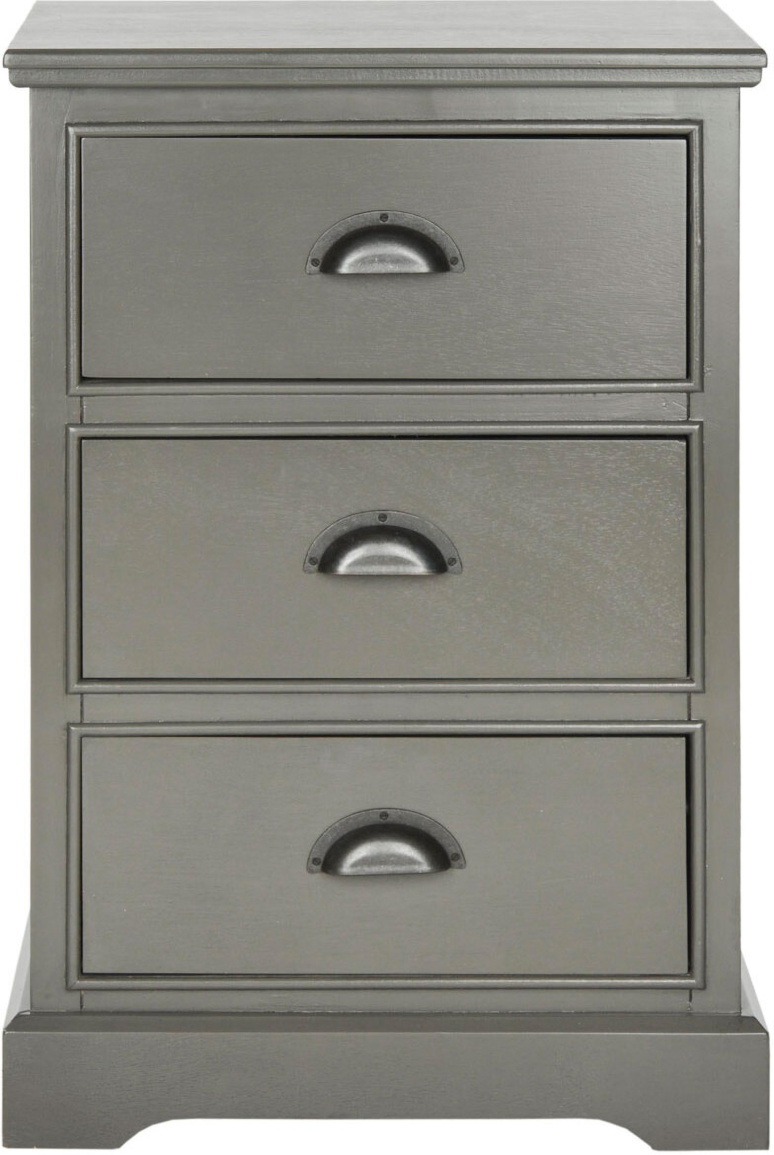 Griffin Grey 3-Drawer Side Table by Safavieh | 1StopBedrooms