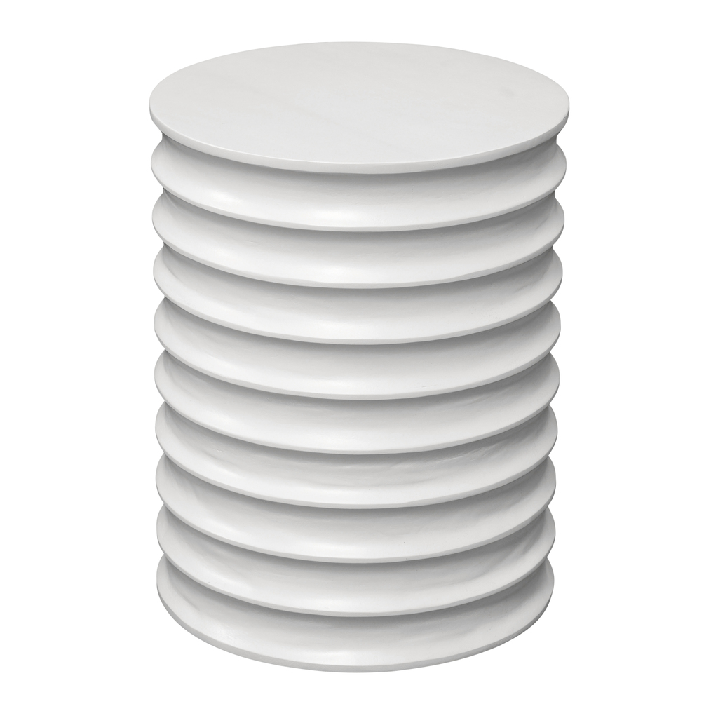 Griffin Side Table In White by Steve Silver | 1StopBedrooms