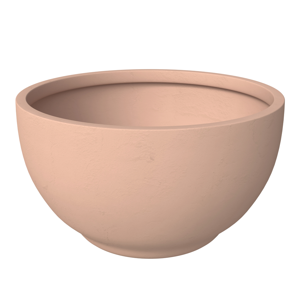 Grove Hemisphere Poly Clay Planter 10.6 Dia. Planter In Terracotta by ...