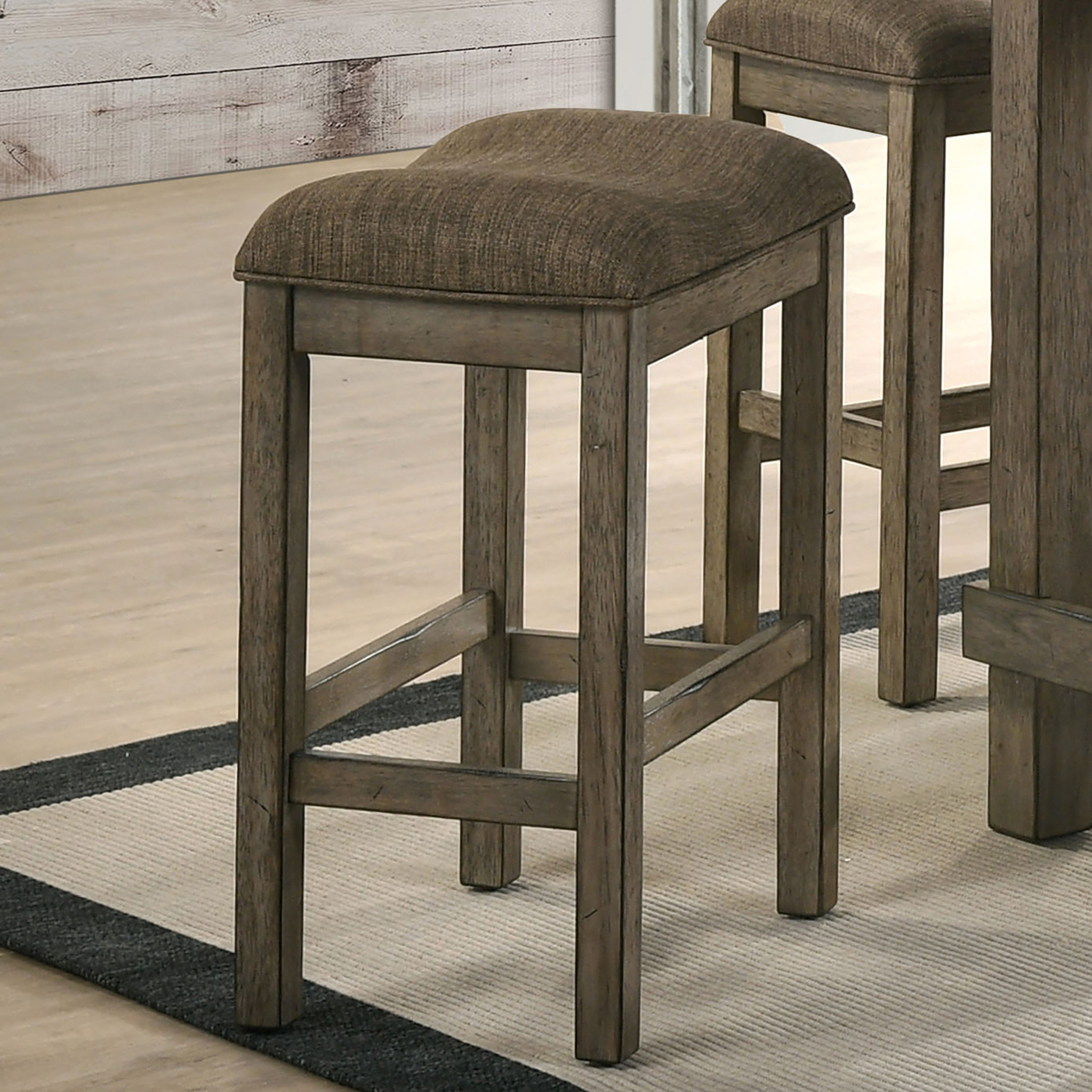 Gumboro Counter Height Stool Set of 2 In Chestnut by Furniture of ...