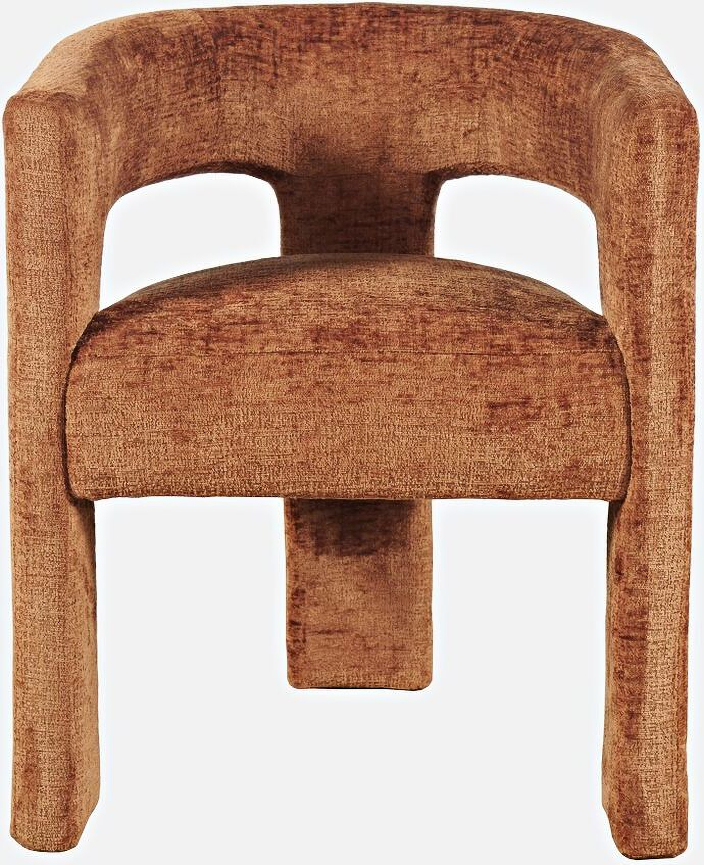 Gwen Upholstered Sculpture Armchair In Rust by Jofran | 1StopBedrooms