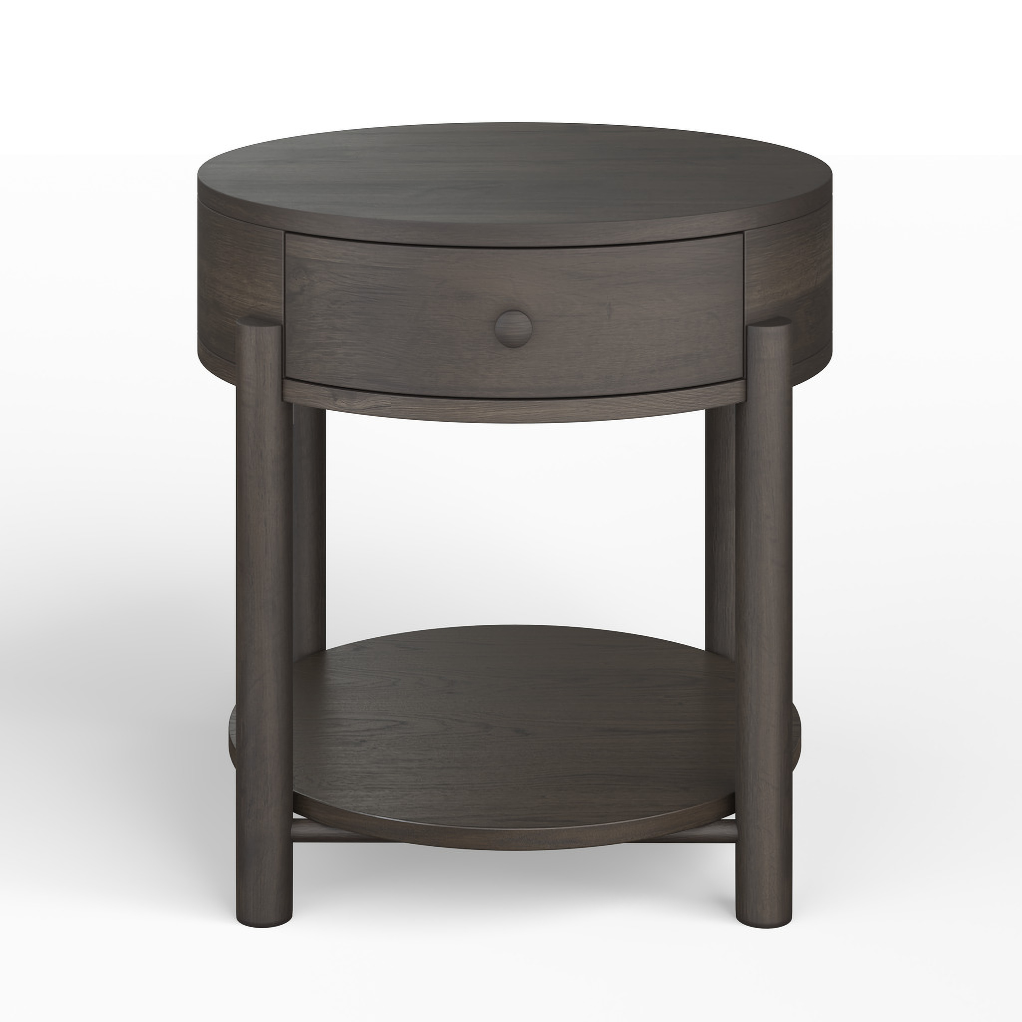 Hadleigh Shaped Accent End Table In Coffee Bean by Magnussen ...