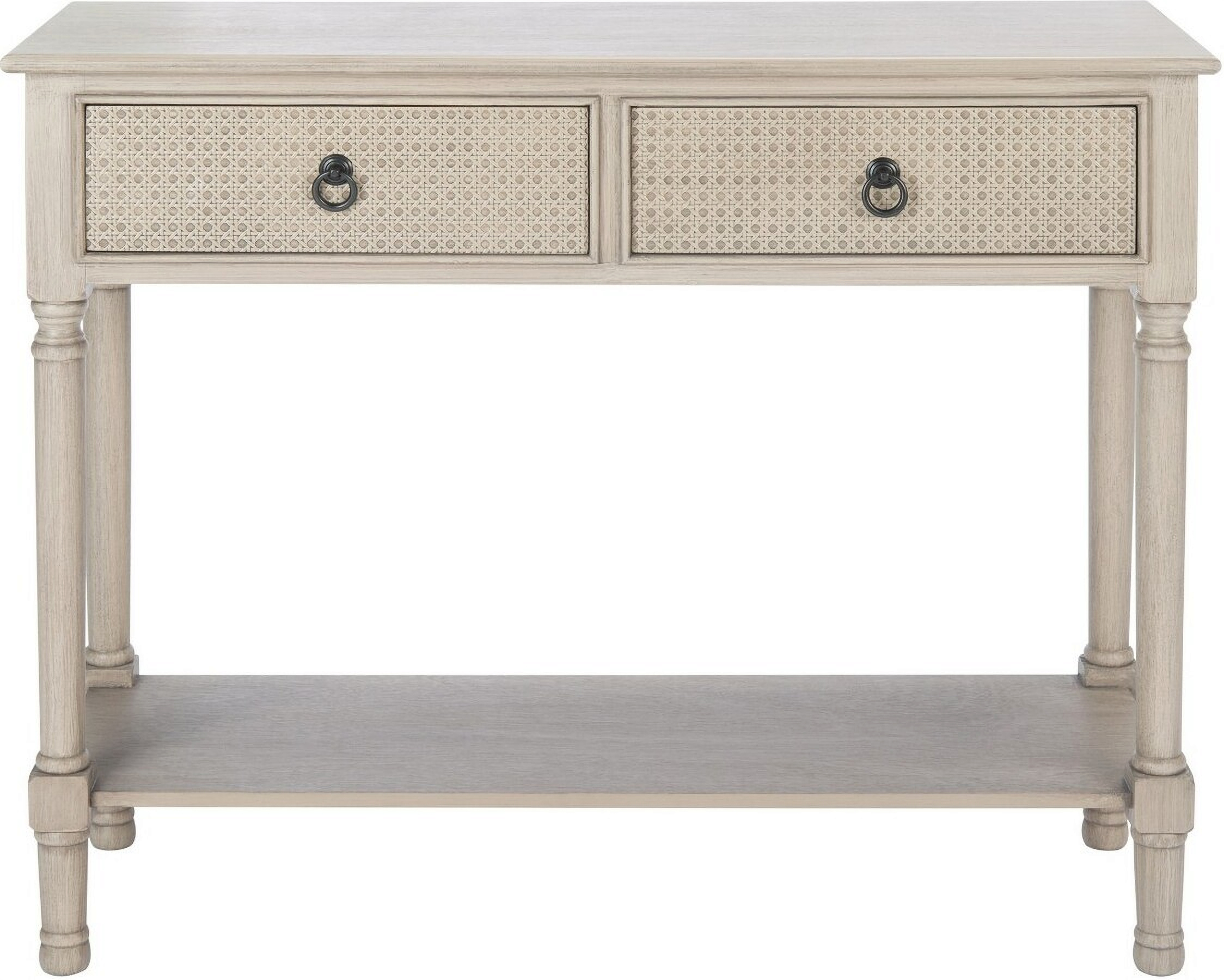 Haines 2Drw Console Table in Greige by Safavieh | 1StopBedrooms