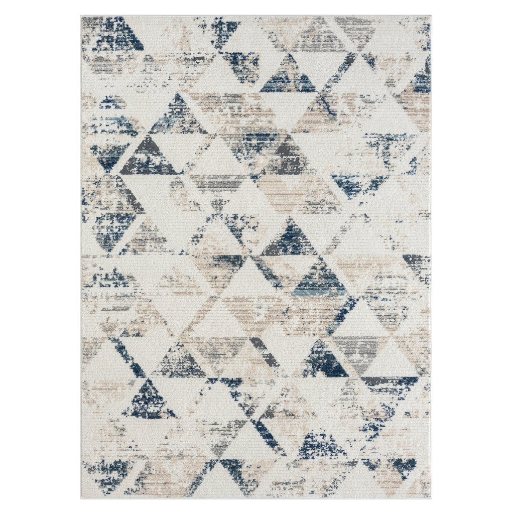 Halden Kryna Bristol Geometric High-Low Plush Polyester Blend Area Rug ...