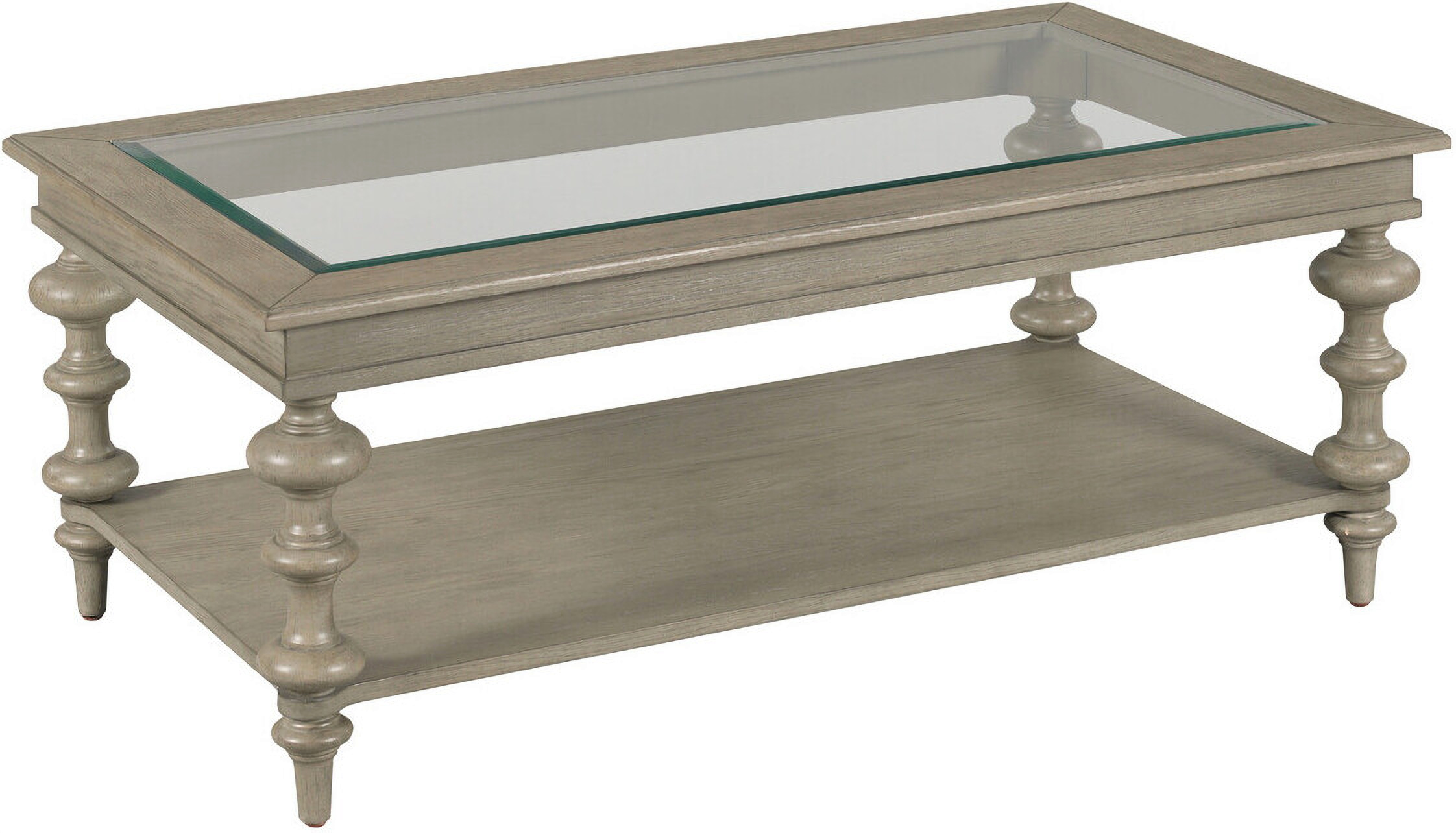 Hamilton Rectangular Coffee Table In Timberwolf by Hammary | 1StopBedrooms