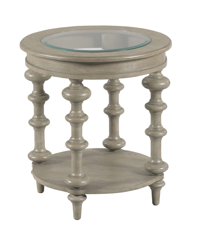 Hamilton Round End Table In Timberwolf by Hammary | 1StopBedrooms