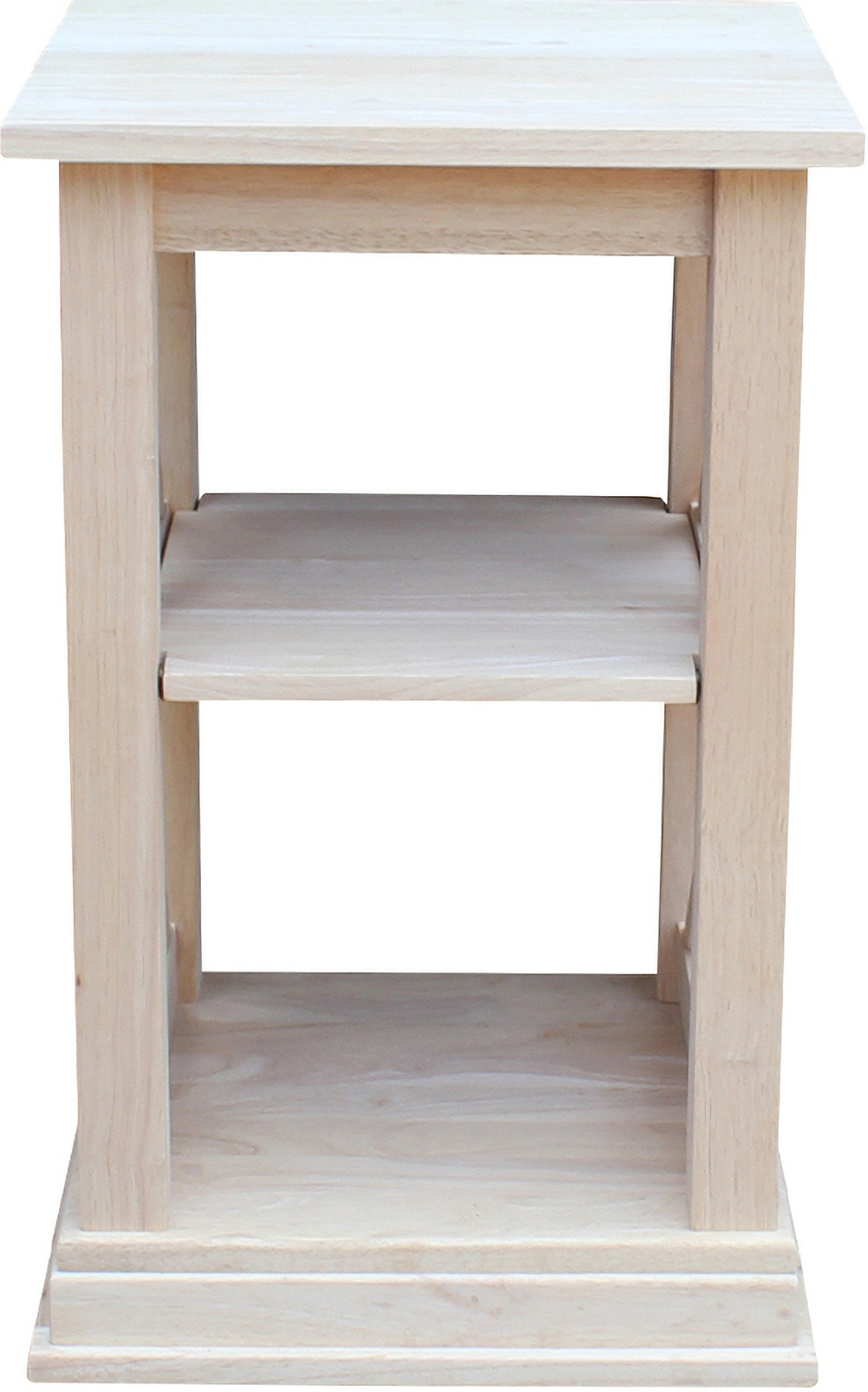 Unfinished Wood Side Table