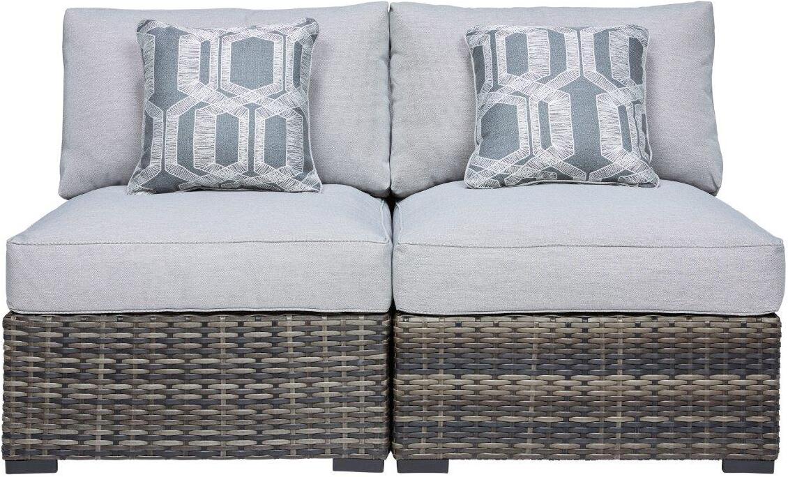 Harbor Court Gray Armless Chair W/Cushion Set Of 2 by Ashley Furniture ...