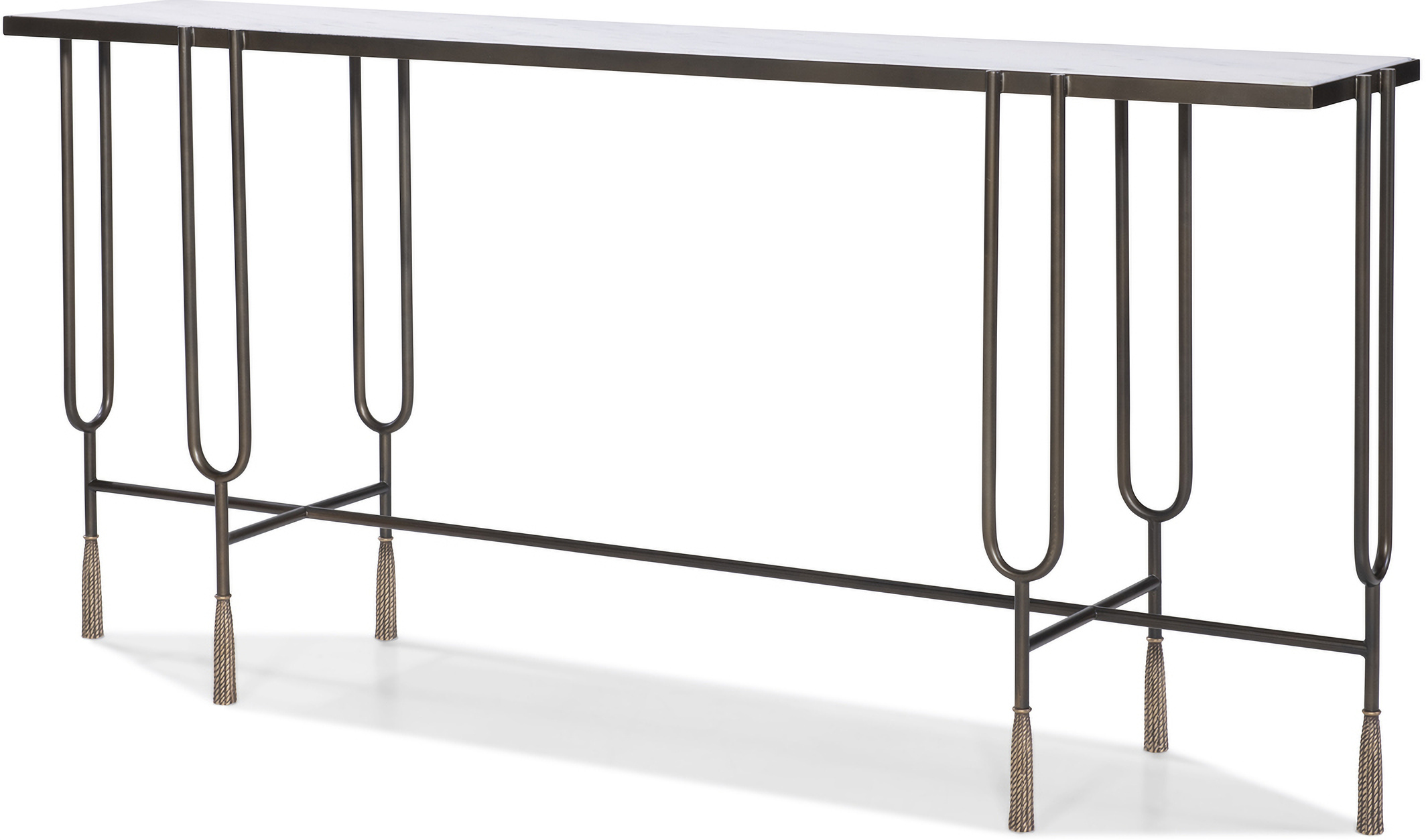 Harmon Console Table In White by Century Furniture | 1StopBedrooms