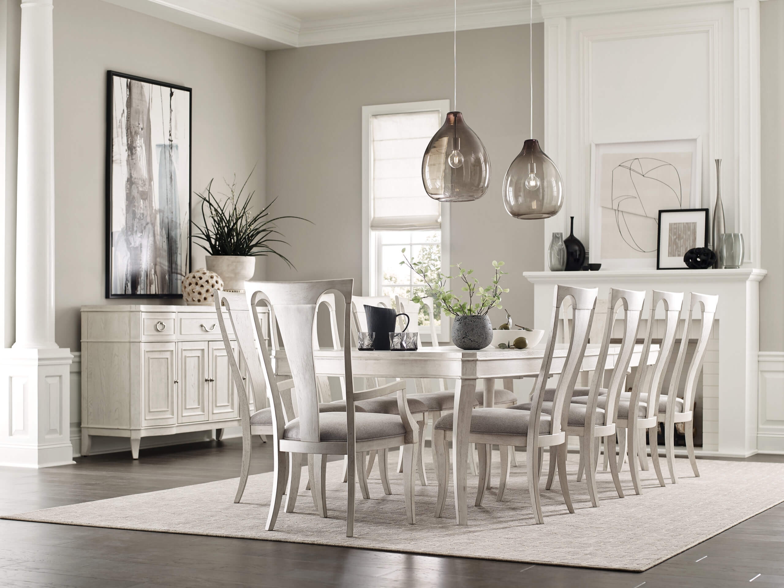 Harmony Rectangular Dining Set In In Eggshell by American Drew | 1StopBedrooms