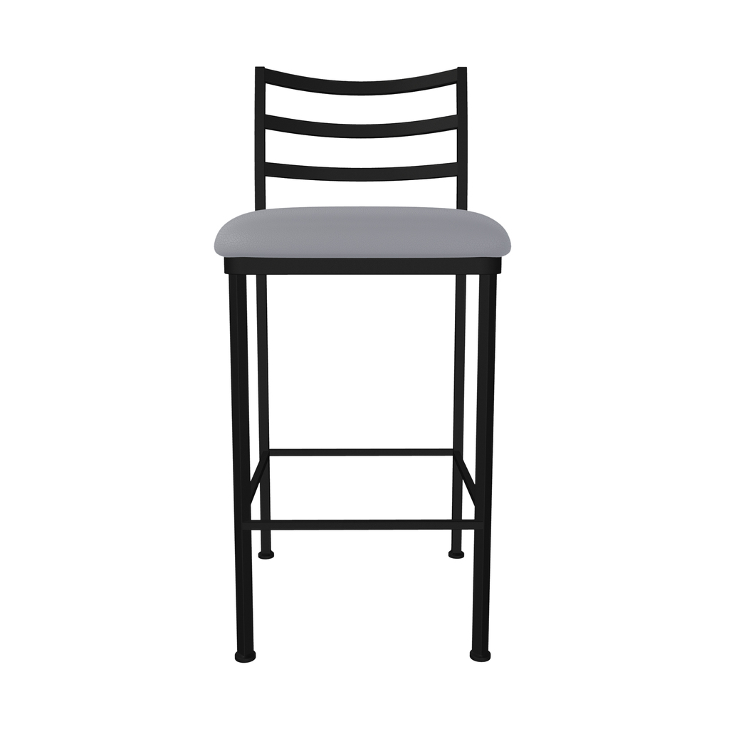 Harper 26 Inch Counter Height Stool In Sable Onyx and Charcoal Gray by ...