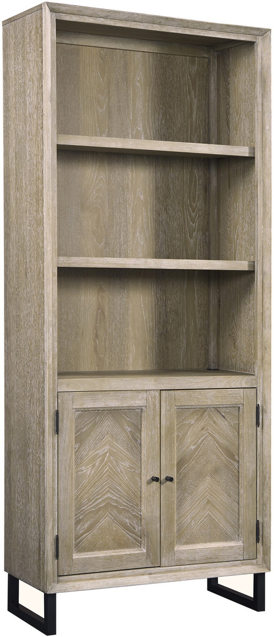 Harper Point Door Bookcase In Light Brown by Aspenhome | 1StopBedrooms