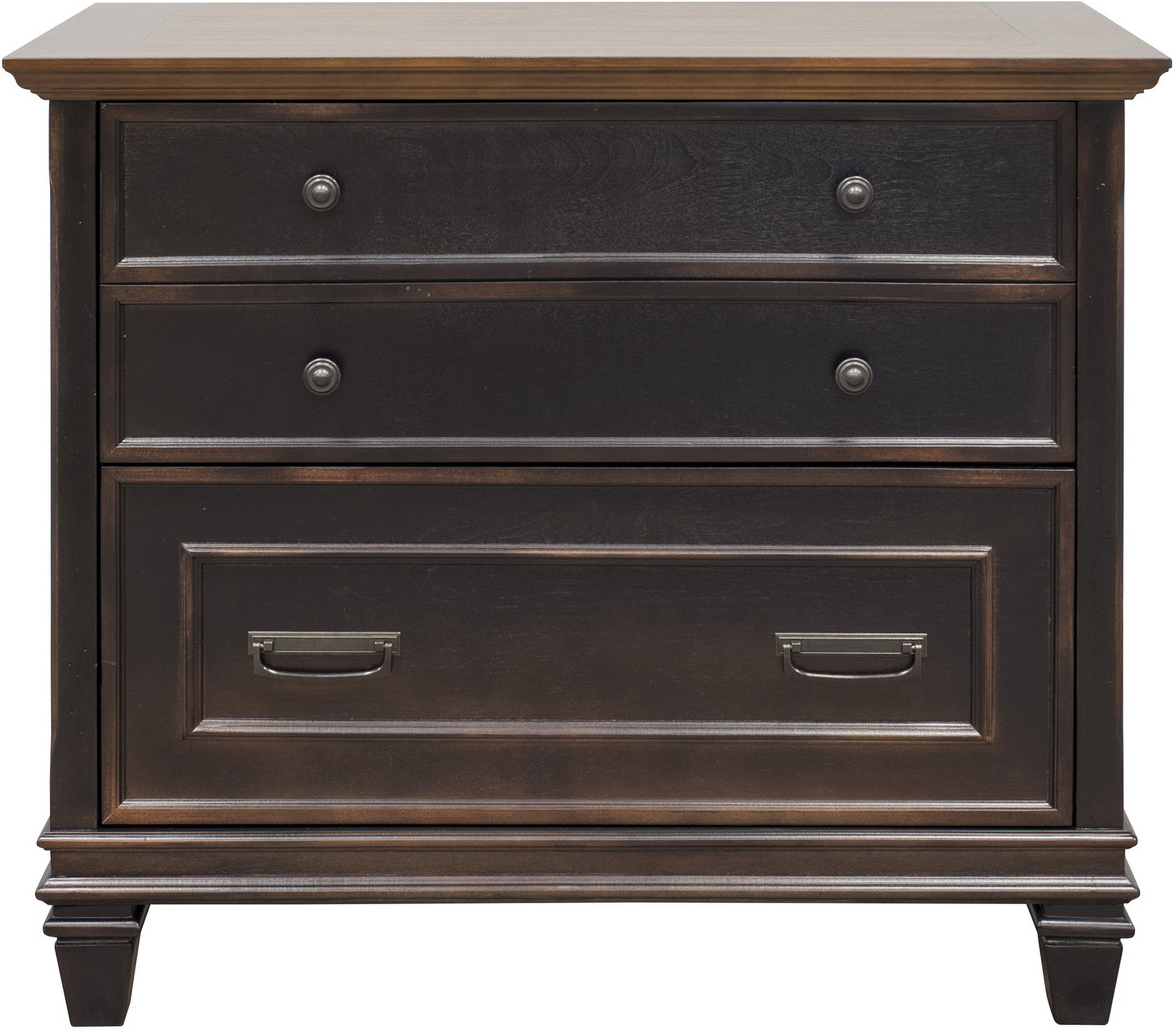 Hartford Wood Lateral File with Locking Legal and Letter File Drawer In ...