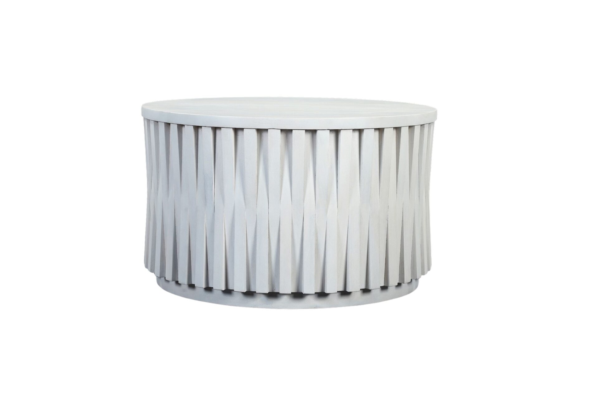 Hatteras Woven Coffee Table In Whitewash by Carolina Living | 1StopBedrooms