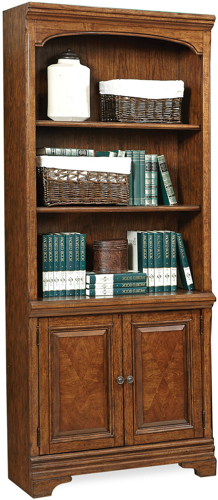 Hawthorne Bookcases In Cherry by Aspenhome | 1StopBedrooms