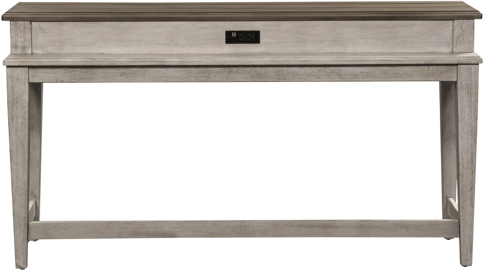 Heartland Antique White Console Bar Table by Liberty | 1StopBedrooms