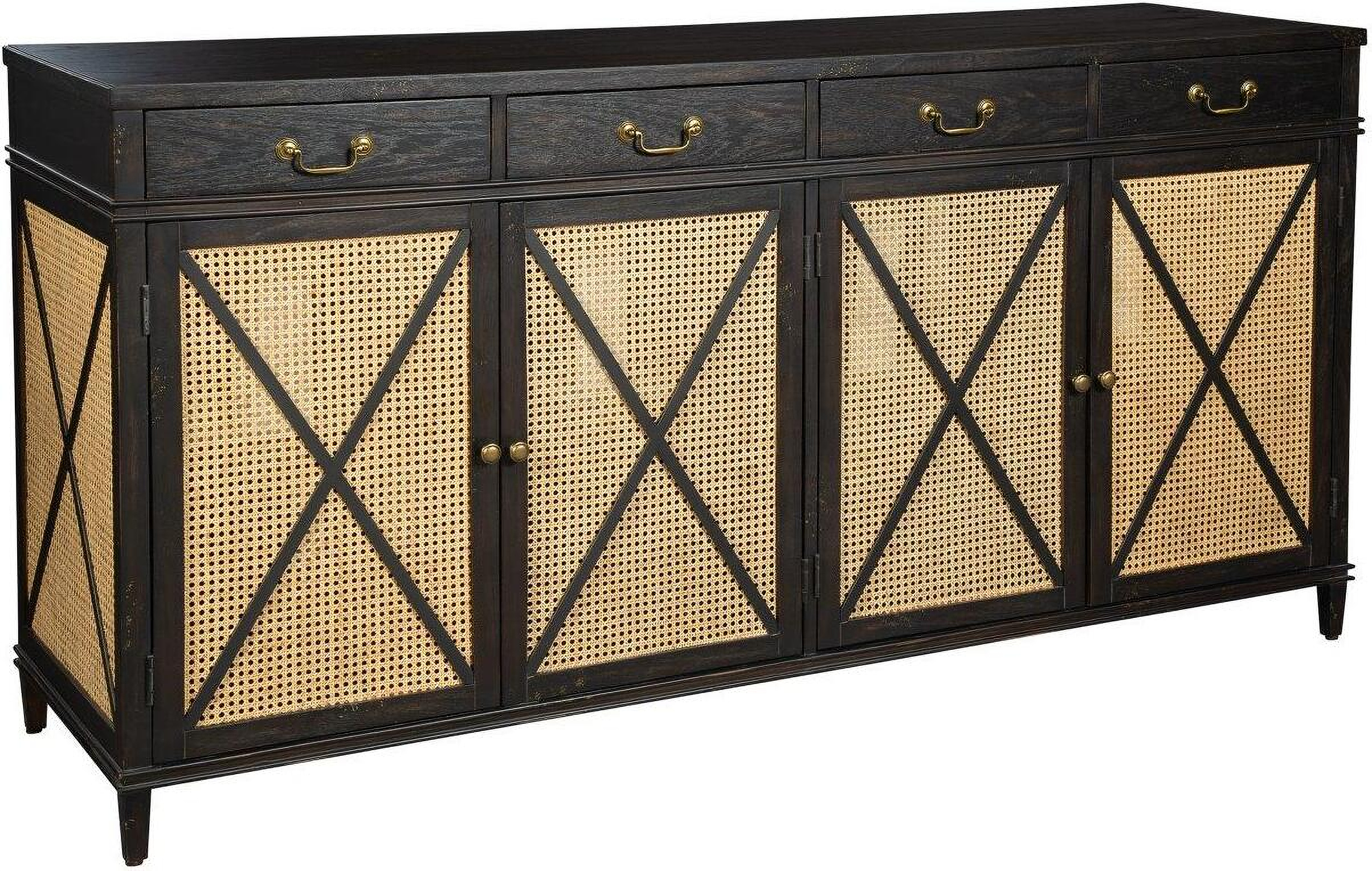 Hekman Accents Entertainment Center With Cane Panel Doors | 1StopBedrooms