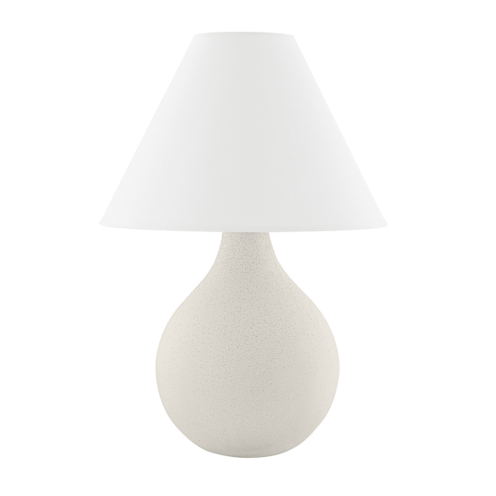 Helena Table Lamp In Aged Brass and Ceramic Matte White Speck by Hudson ...