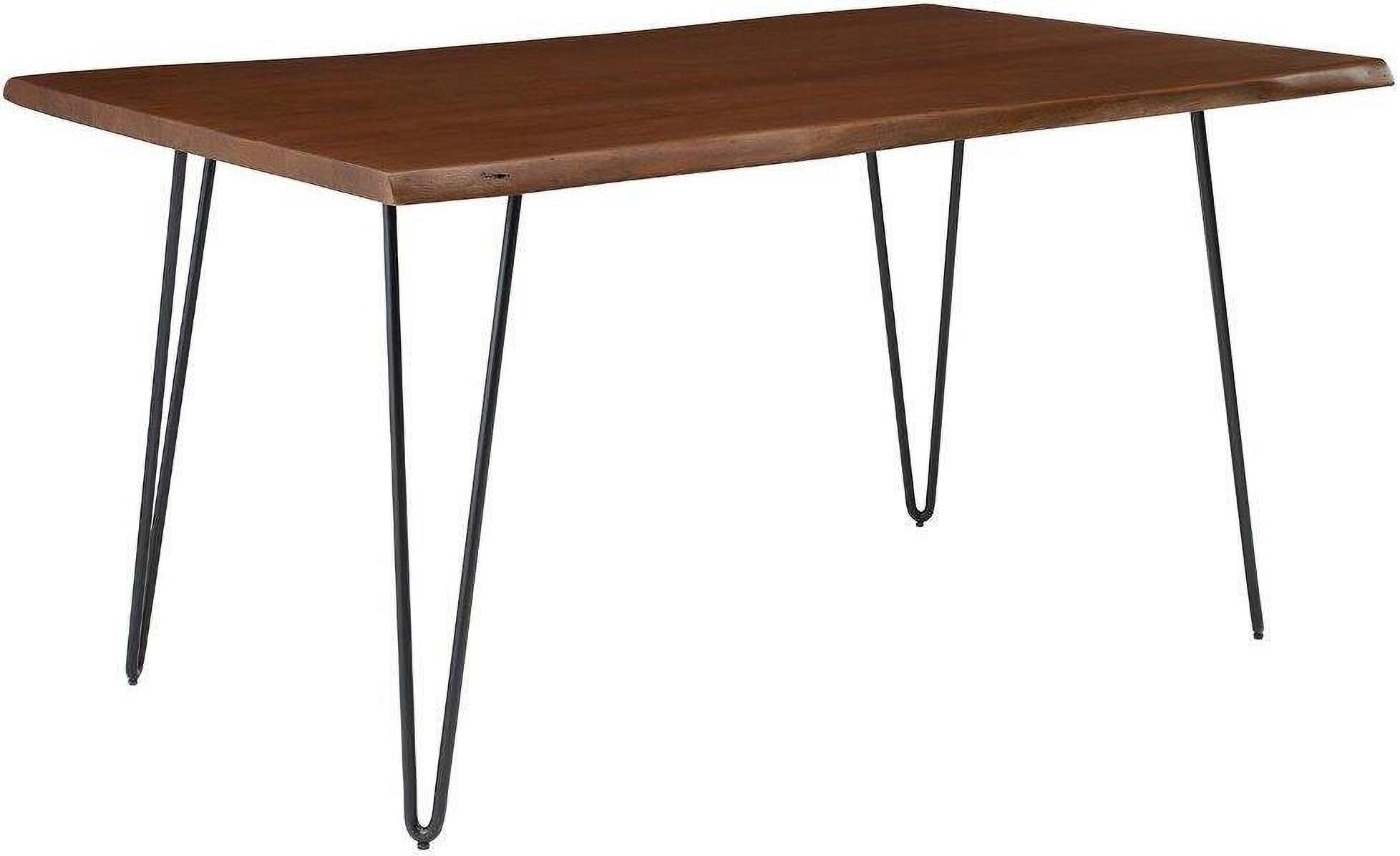 Henley Black Walnut 60 Inch Live Edge Acacia Wood Dining Table by ...