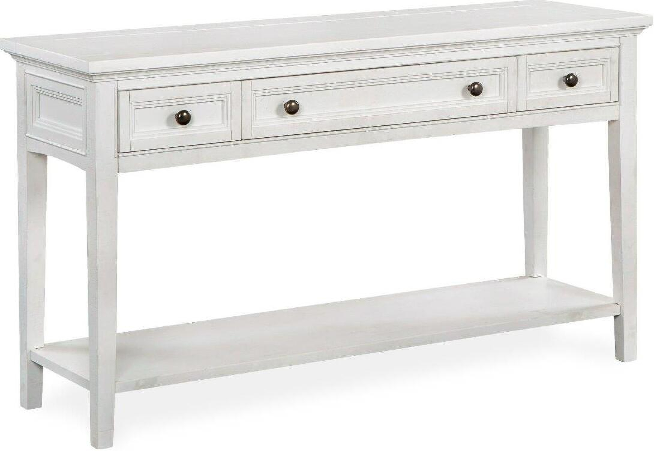 Heron Cove Chalk White Rectangle Sofa Table by Magnussen | 1StopBedrooms