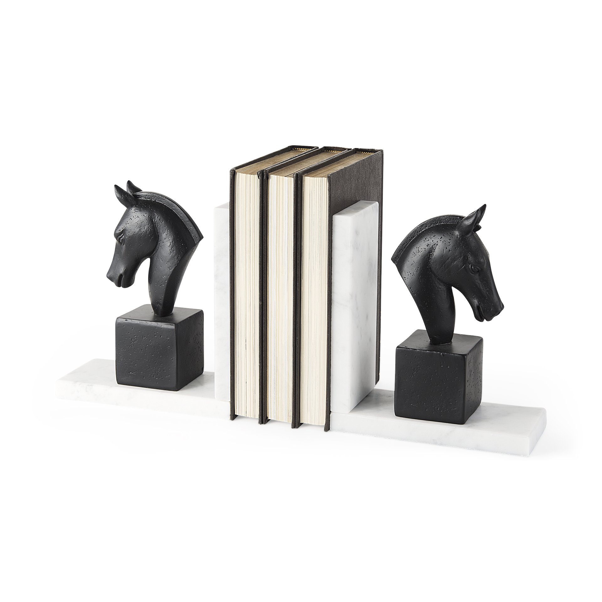Hidalgo 14 x 3 Inch Majestic Horse Bookends Set of 2 In Black by ...