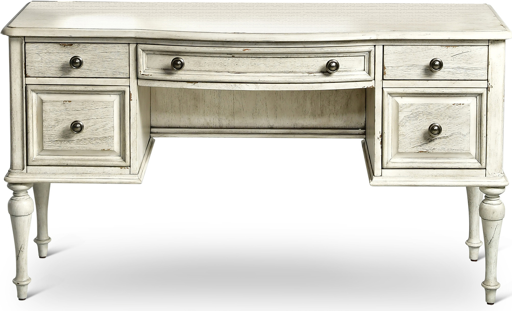 Highland Park Vanity Desk In White by Steve Silver | 1StopBedrooms