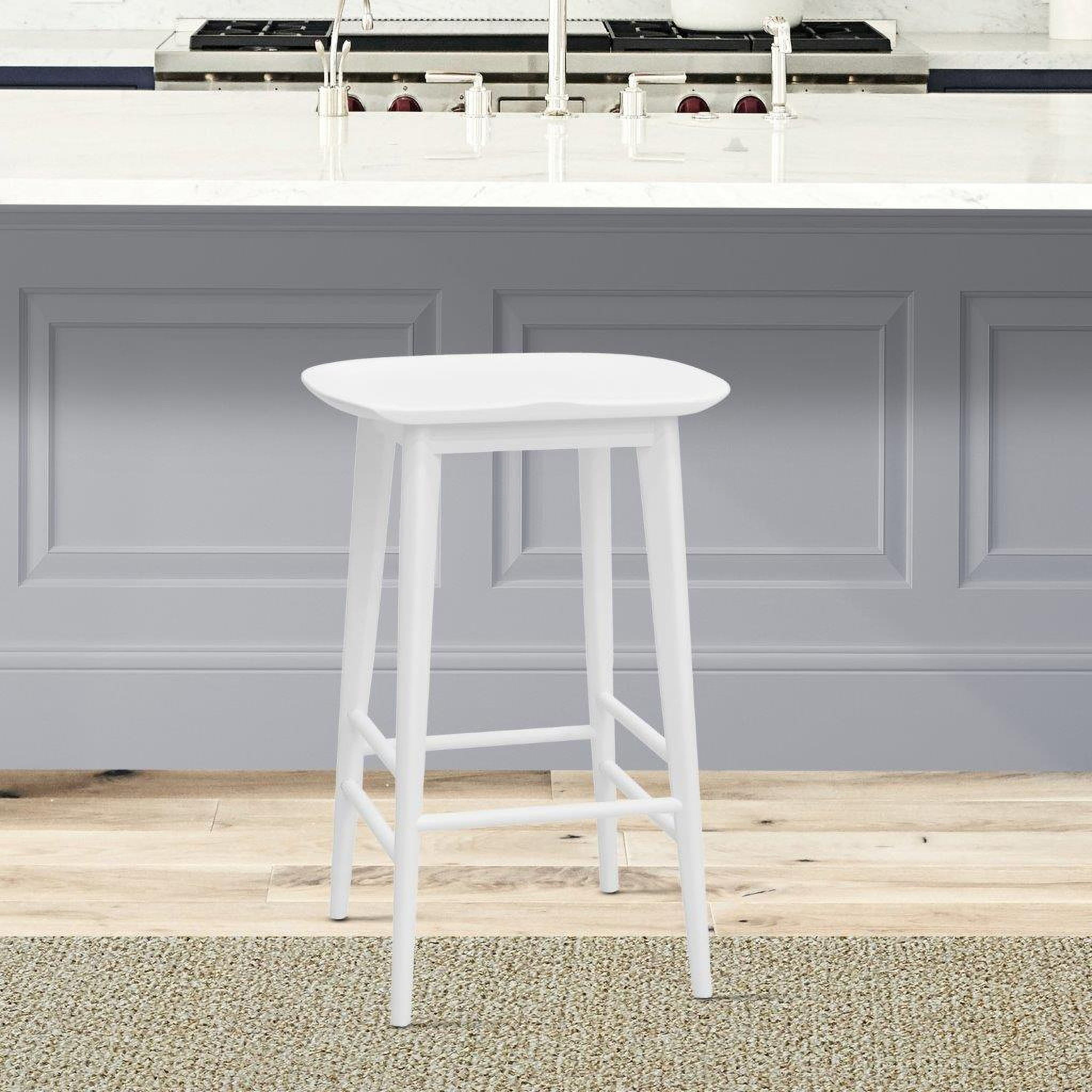 Hilton White Counter Stool by Steve Silver | 1StopBedrooms