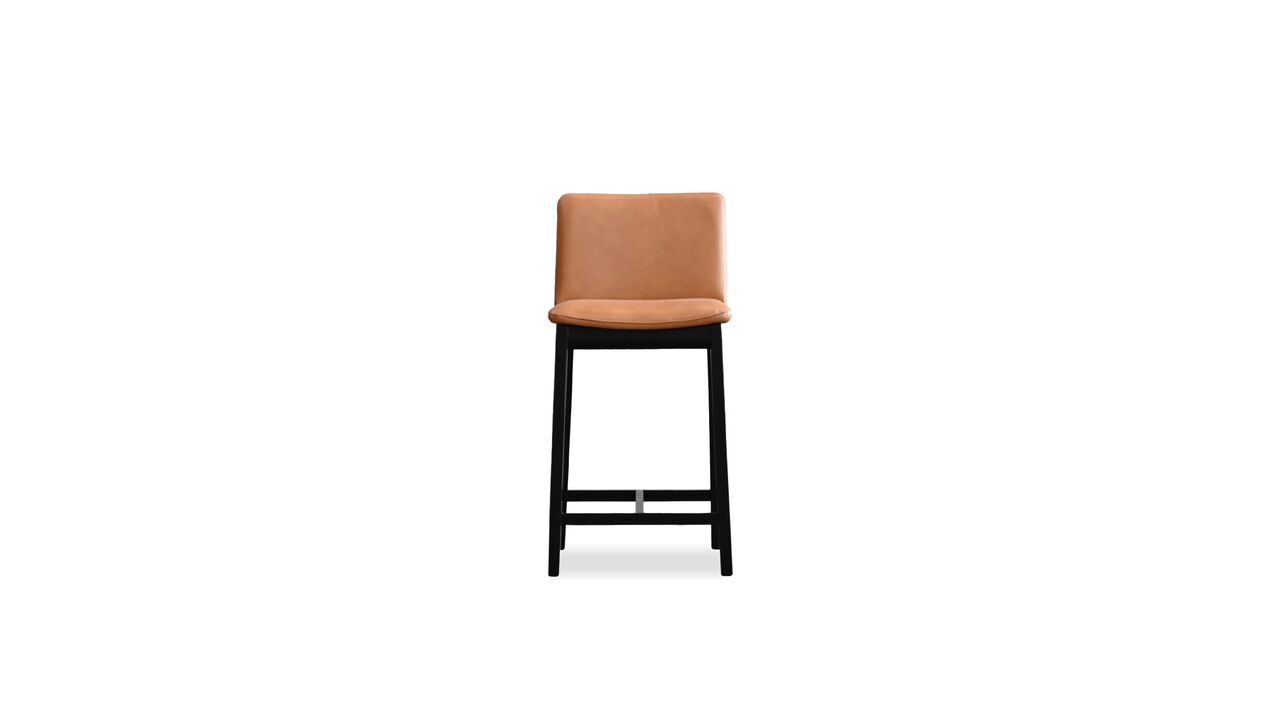 Holster Counter Stool Solid Wood Base In Palomino Sauvage by Mobital ...