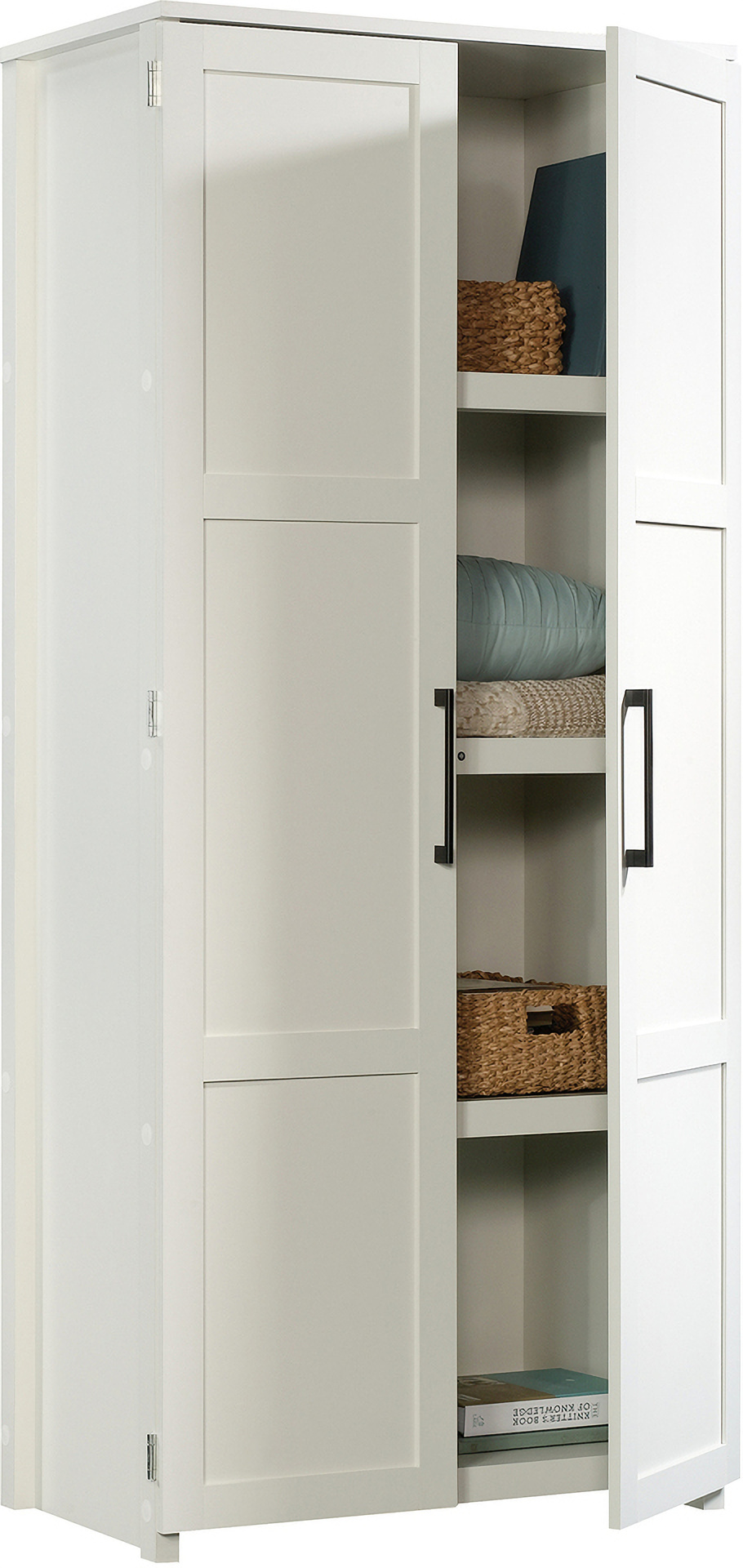 Homeplus Storage Cabinet In White by Sauder | 1StopBedrooms