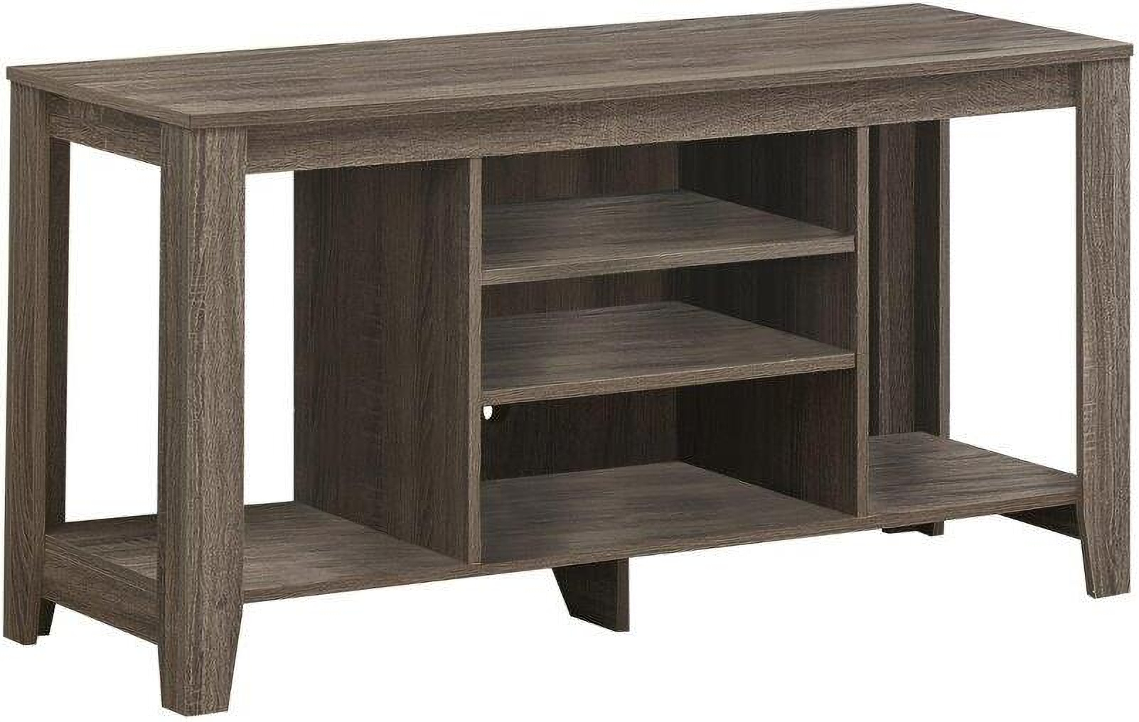 Homeroots Dark Taupe Particle Board Tv Stand | 1StopBedrooms