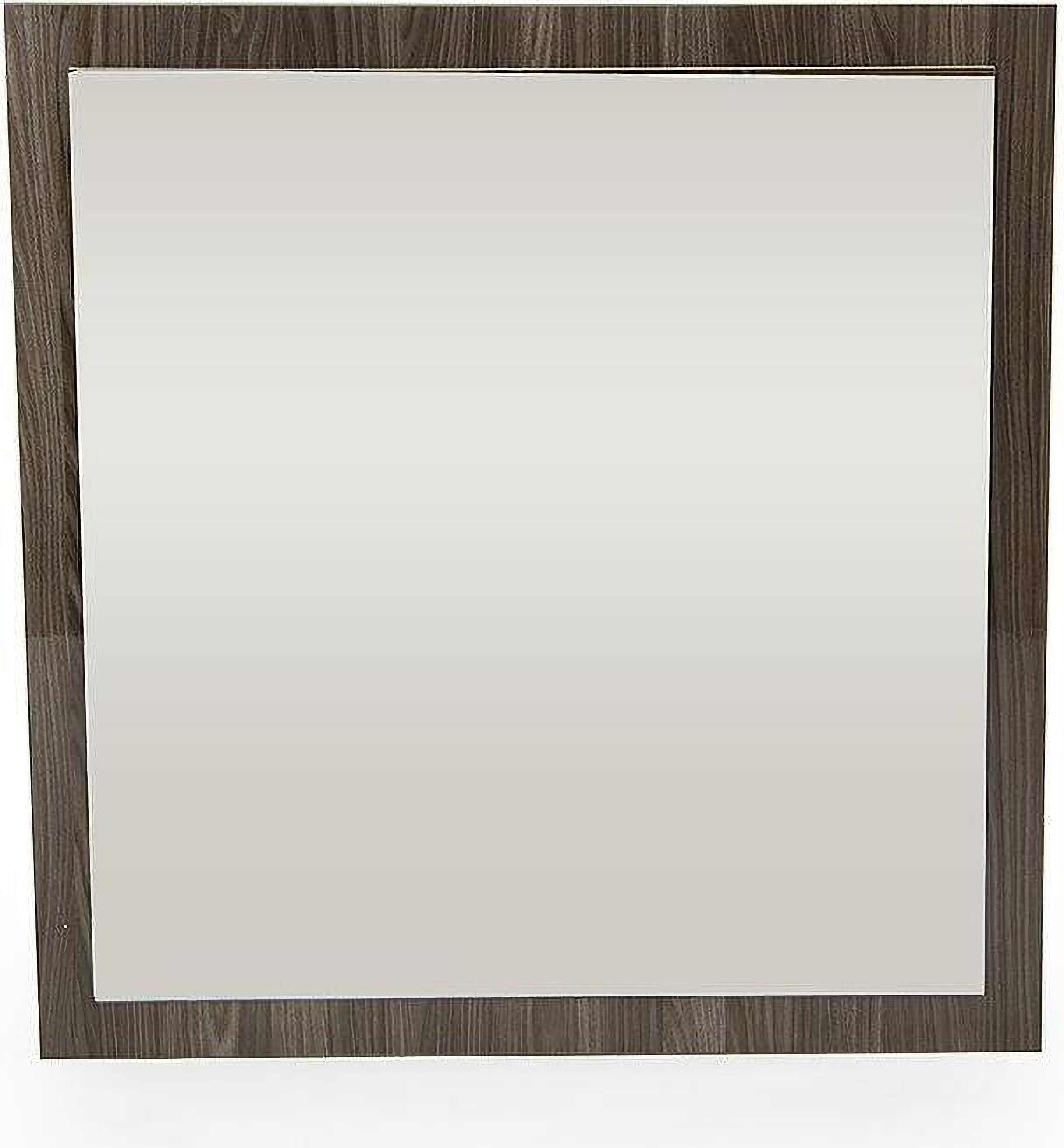 Homeroots Grey Mdf Glass And Veneer Mirror 282566 | 1StopBedrooms