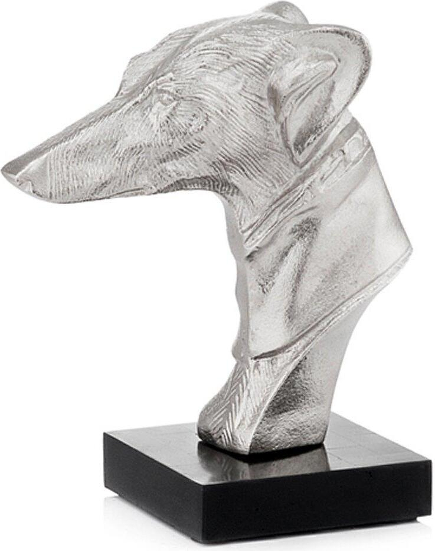 Homeroots Silver And Black Bust On Bone Base Hound | 1StopBedrooms