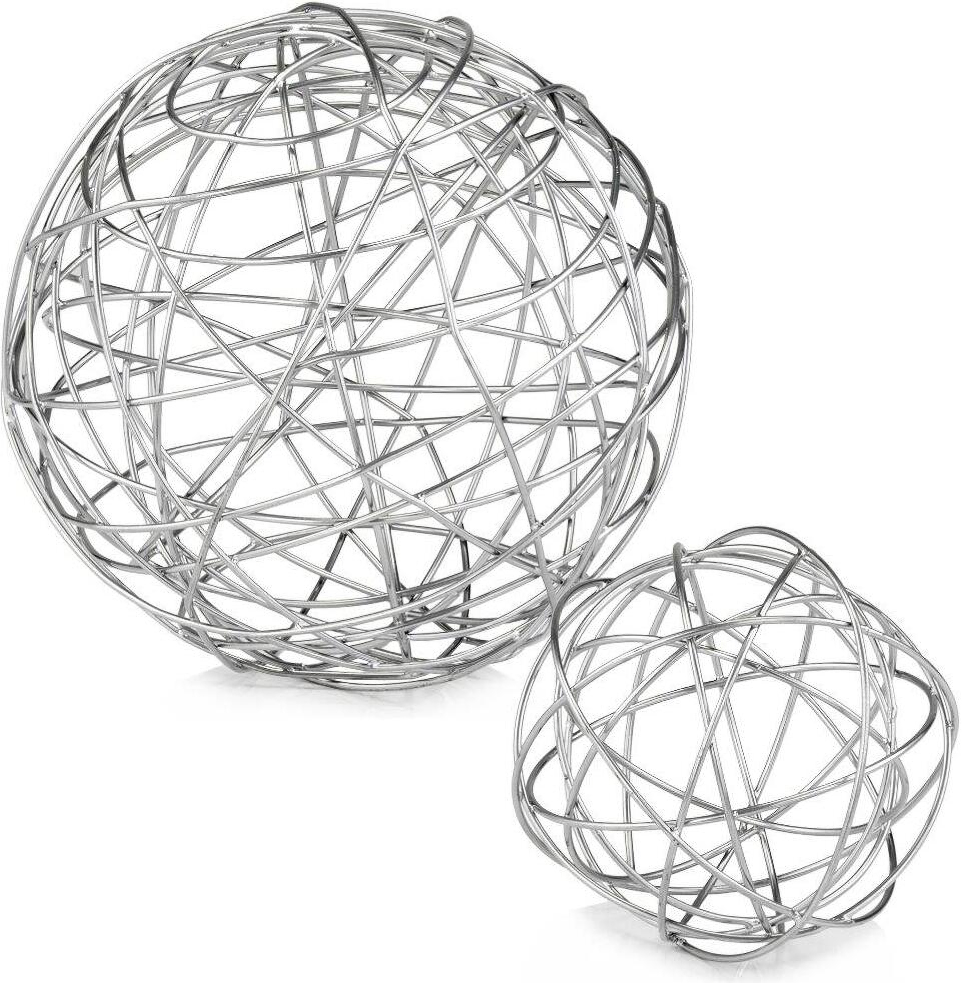 Homeroots Silver And Ex Tra Large Wire Sphere 354742 | 1StopBedrooms