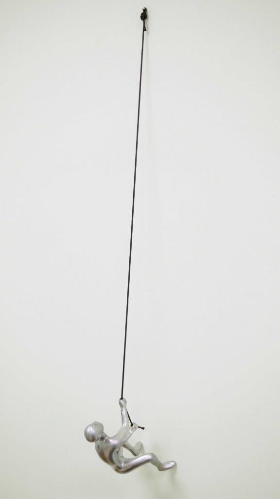 Homeroots Silver Climbing Man Wall Art 293219 | 1StopBedrooms