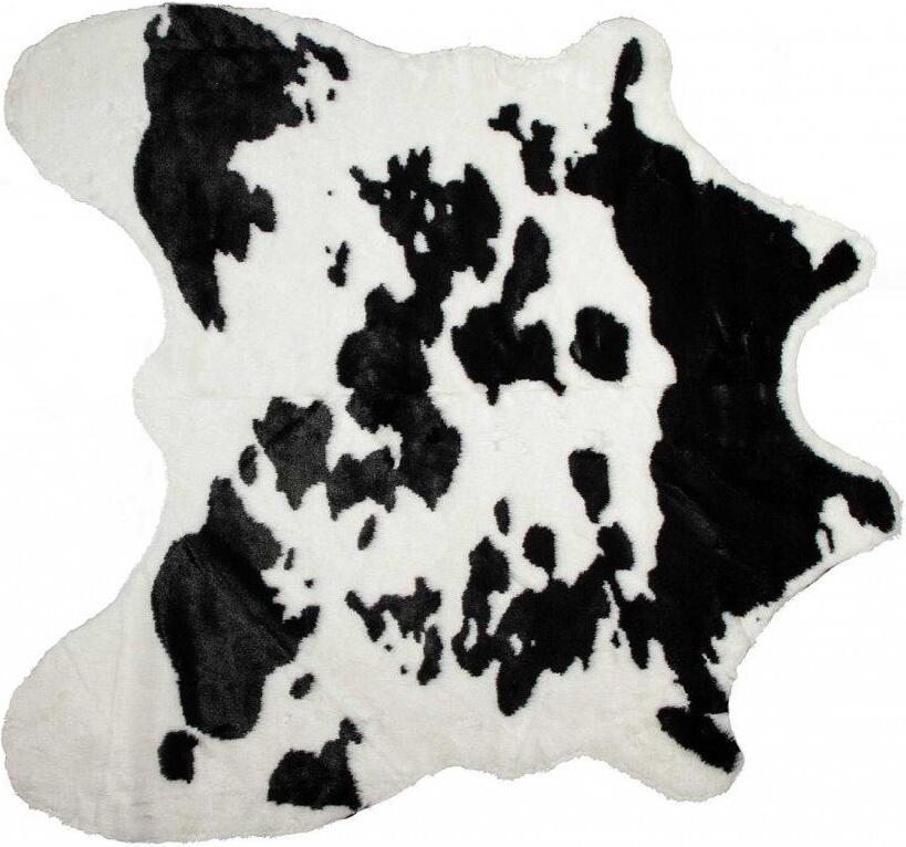 Sugarland Black And White Faux Hide Area Rug - 4'3" x 5' by Homeroots ...