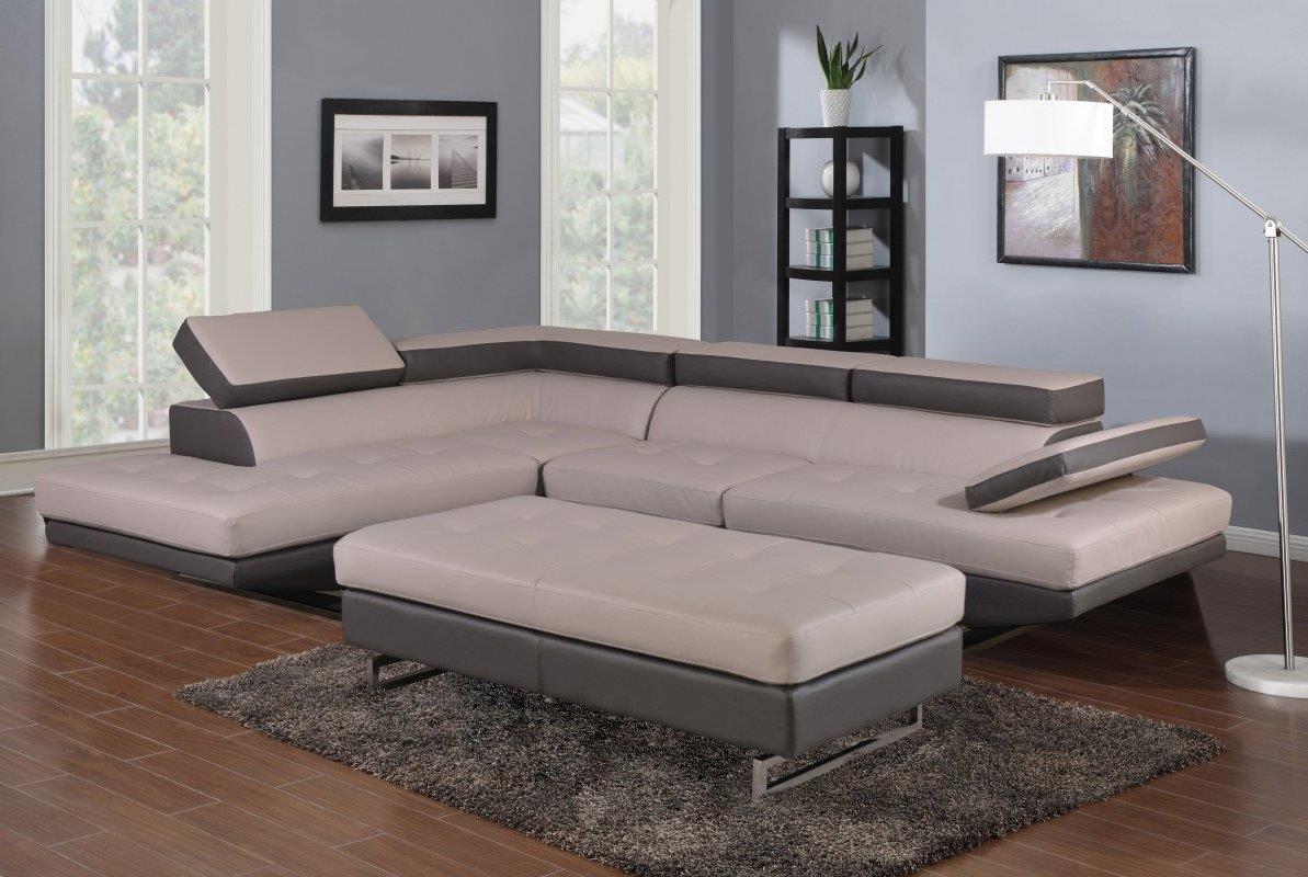 Homeroots Two Tone Sectional Laf 366222 | 1StopBedrooms