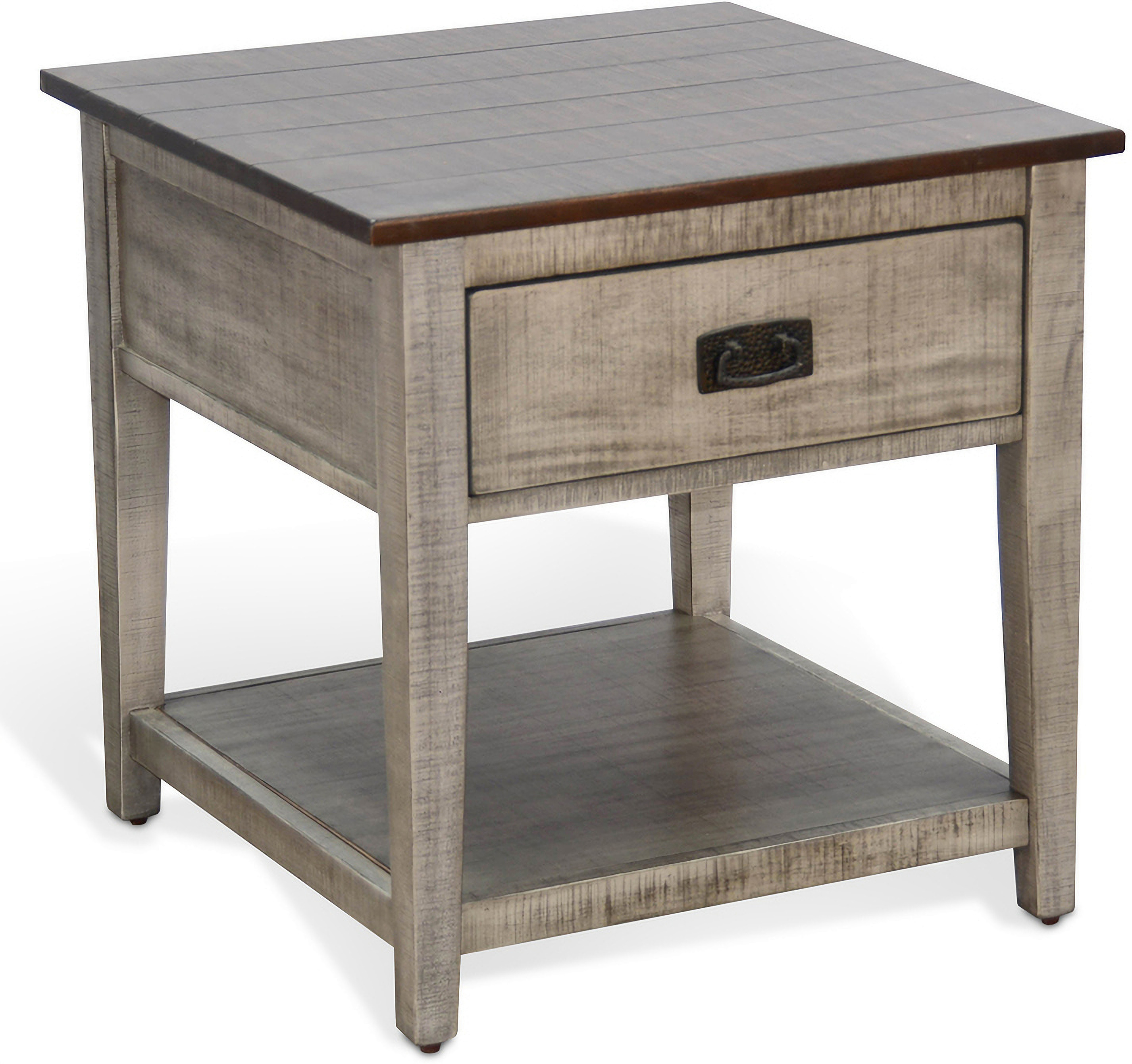 Homestead Hills End Table In Grey by Sunny Designs | 1StopBedrooms
