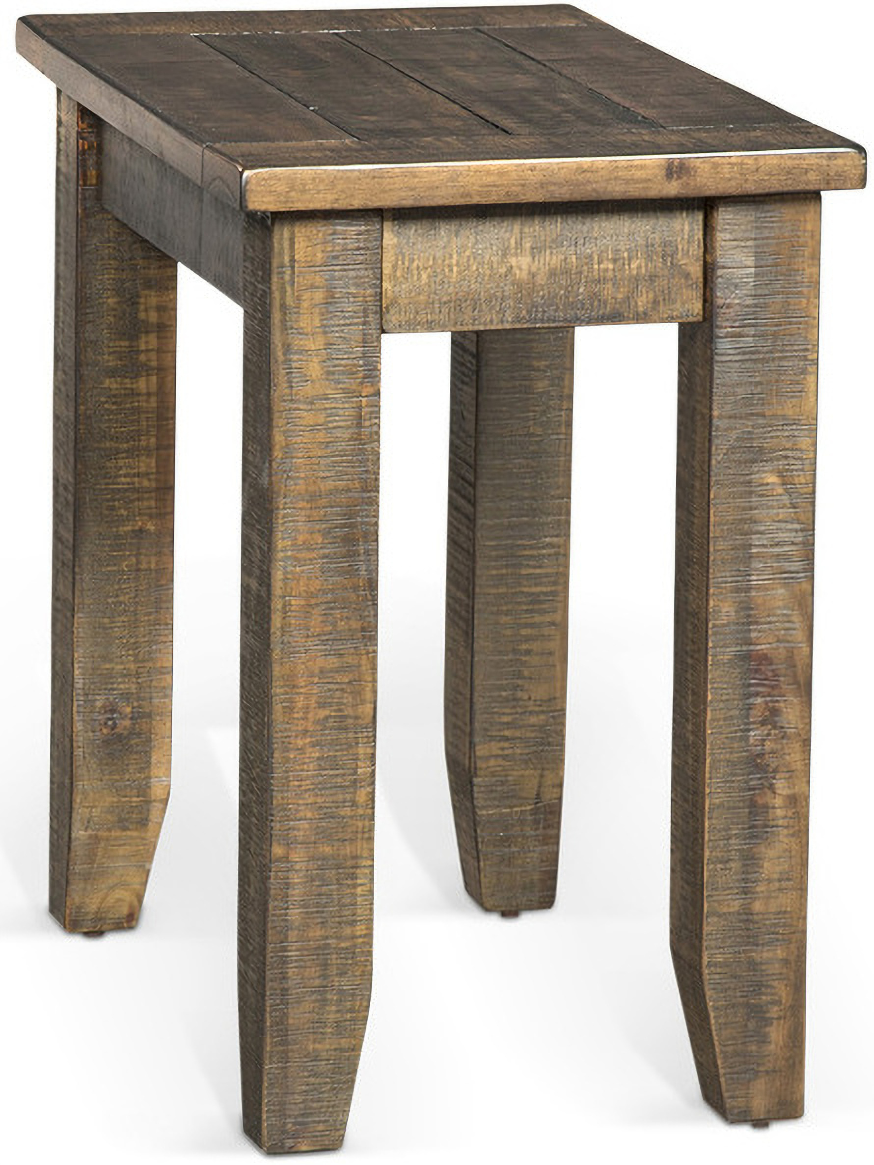 Homestead Chair Side Table In Dark Brown by Sunny Designs | 1StopBedrooms