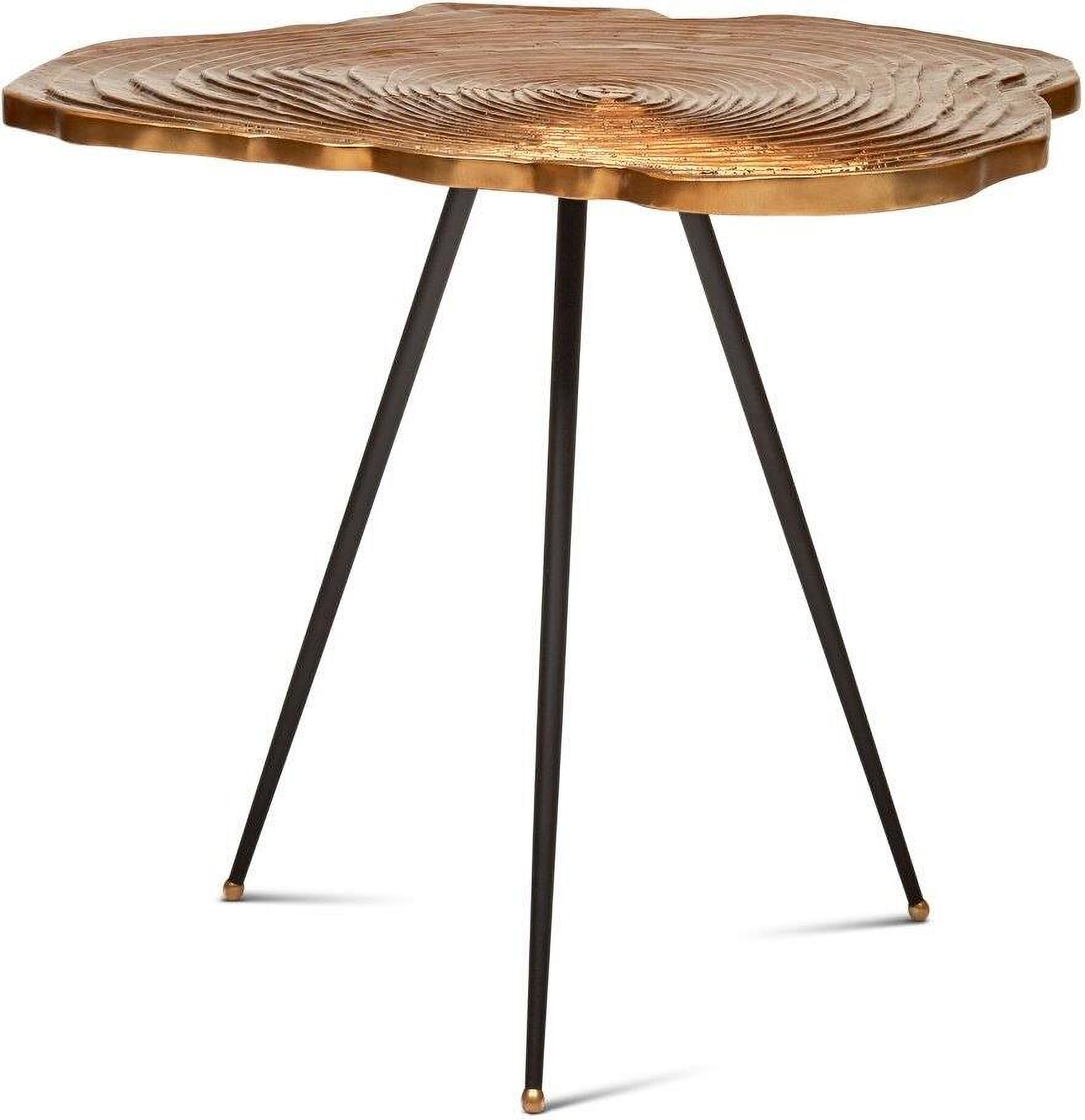 IE Series Easton Slab End Table In Brass by Urbia | 1StopBedrooms