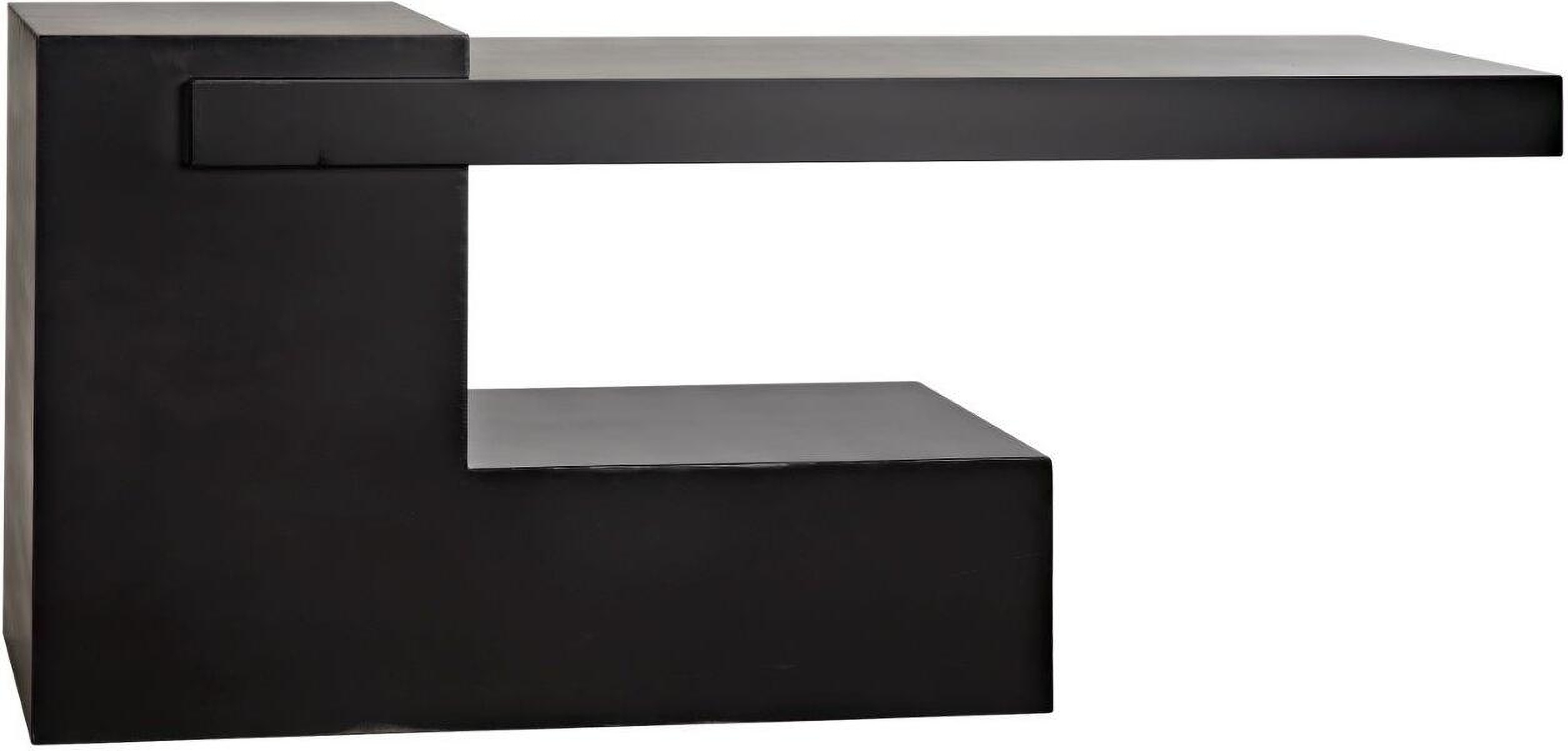 Impendeo Console In Matte Black by Noir | 1StopBedrooms