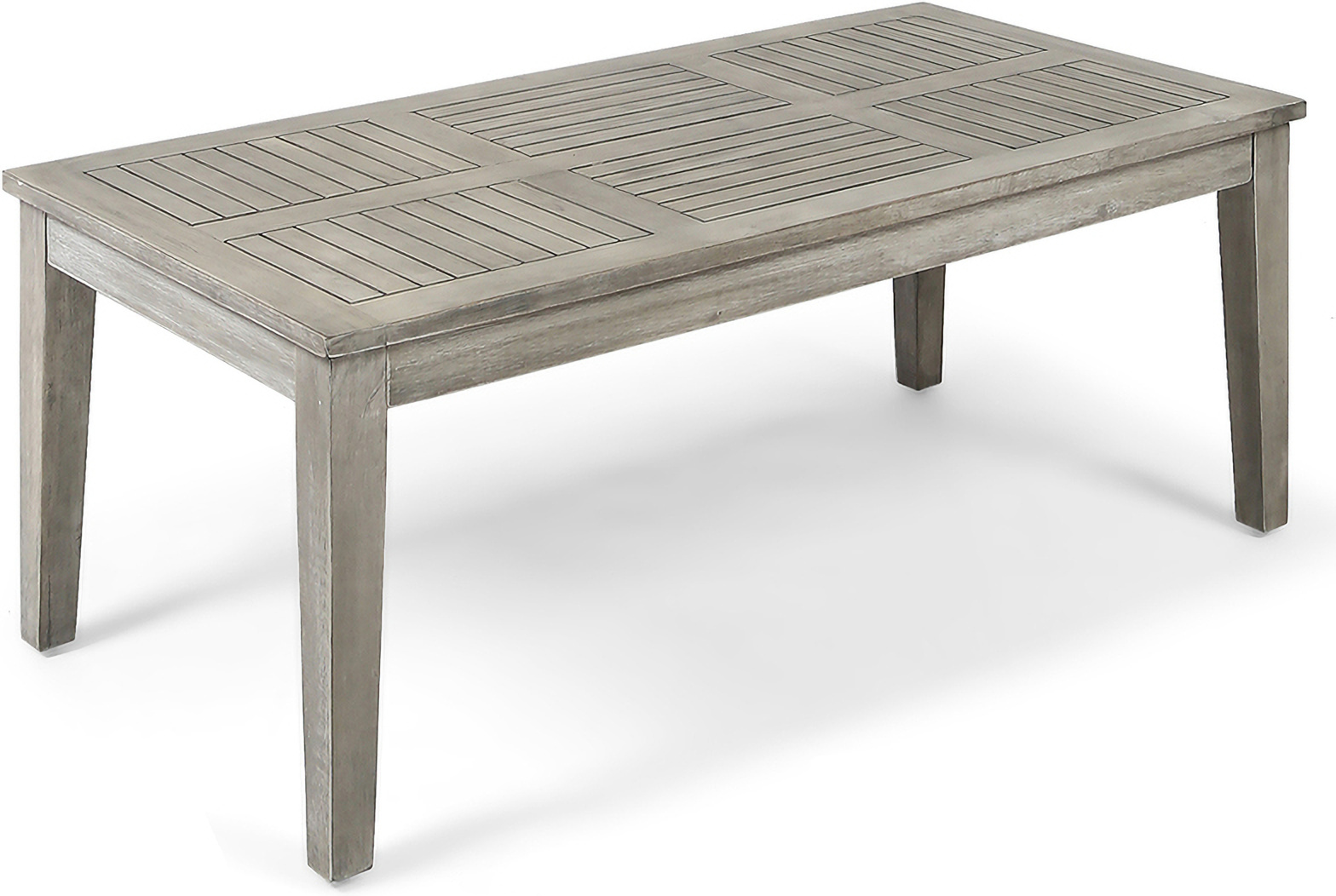 Ingenious Outdoor Acacia Wood Coffee Table with Slat Panel Design In ...