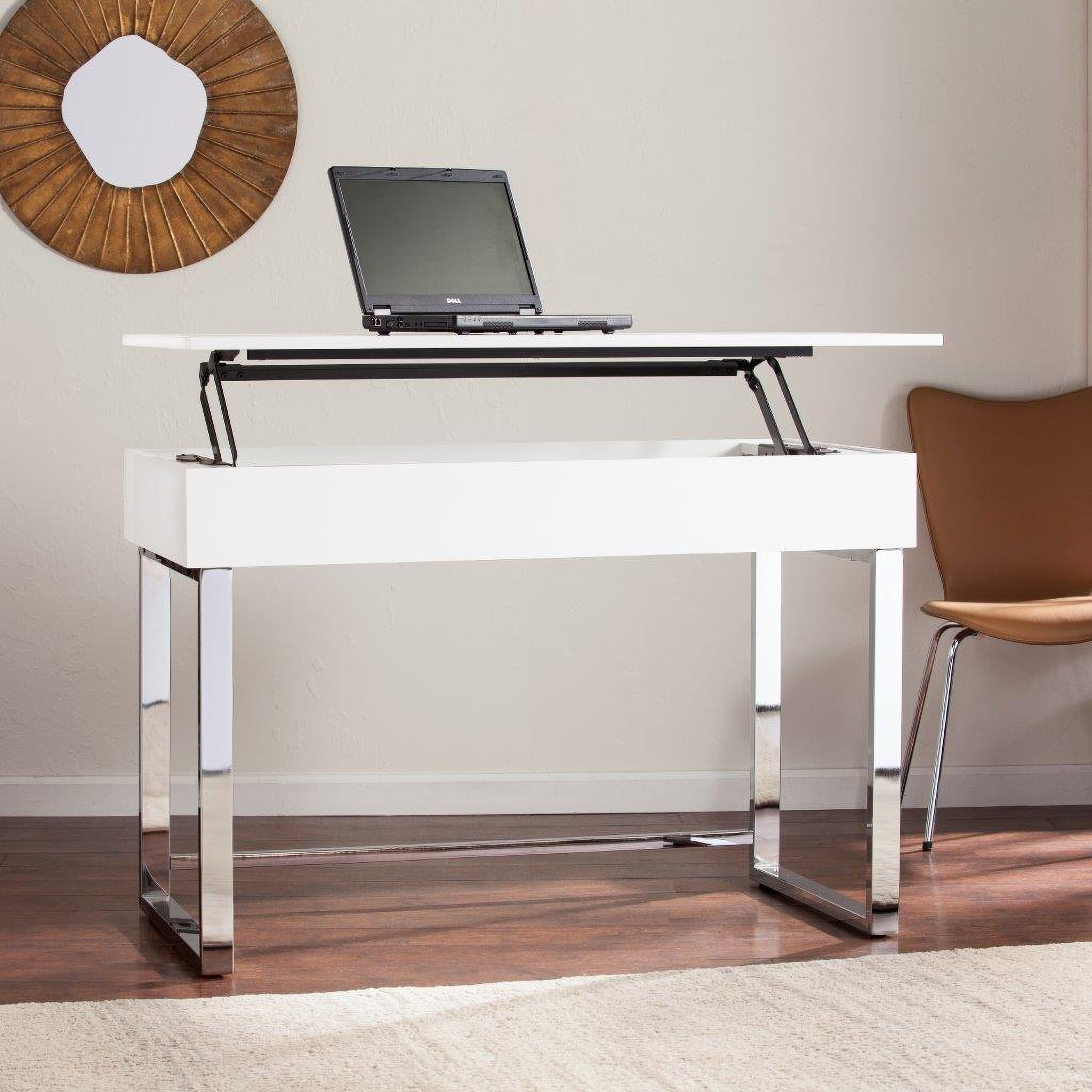 Inman Adjustable Height Sit Stand Desk by SEI Furniture | 1StopBedrooms