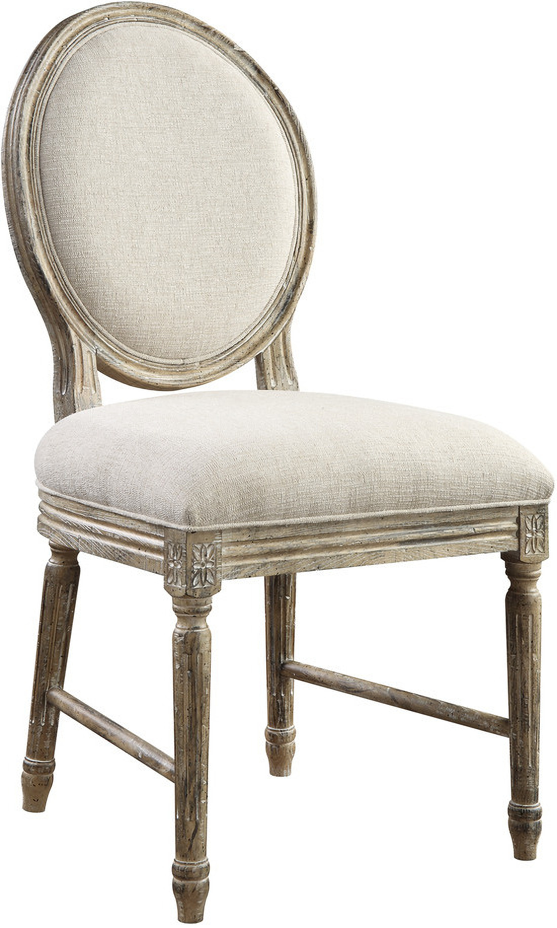 Interlude Upholstered Dining Chair Set of 2 In Buff by Emerald Home ...